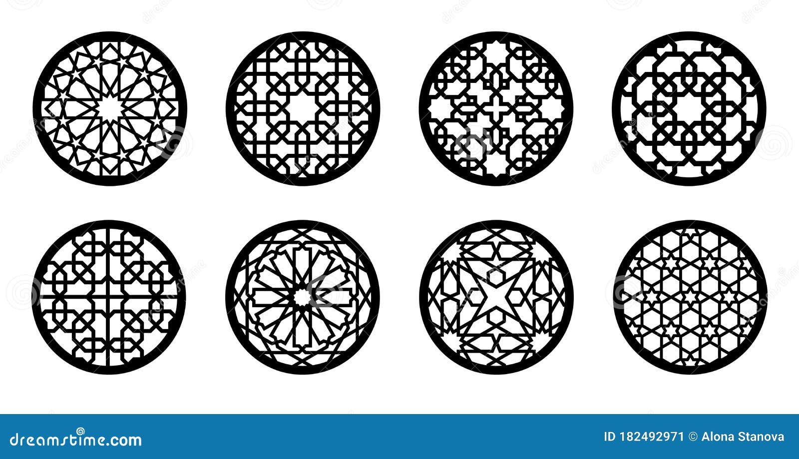 Circle Cnc Decor Set. Round Elements for Laser Cutting ,stencil ...