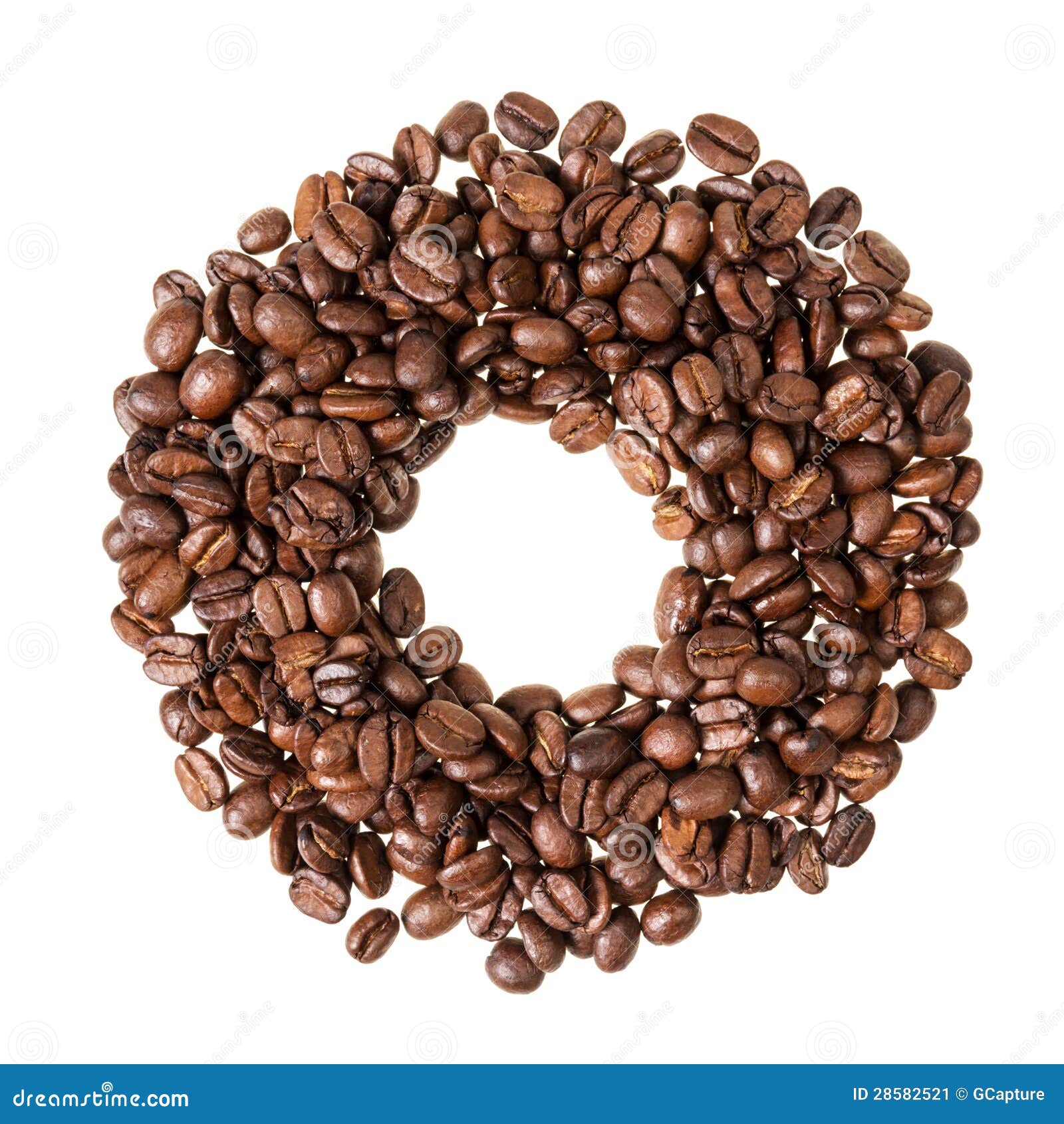 Circle from coffee beans stock image. Image of espresso - 28582521