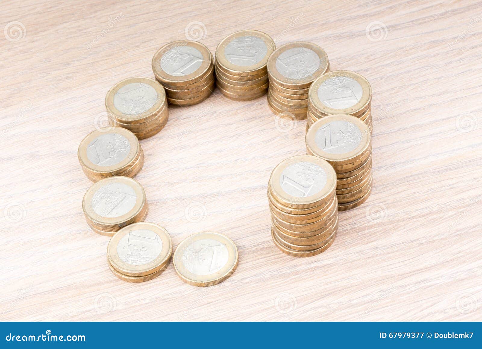 Circle of Coins Increasing in Size Stock Image - Image of circle, fund ...