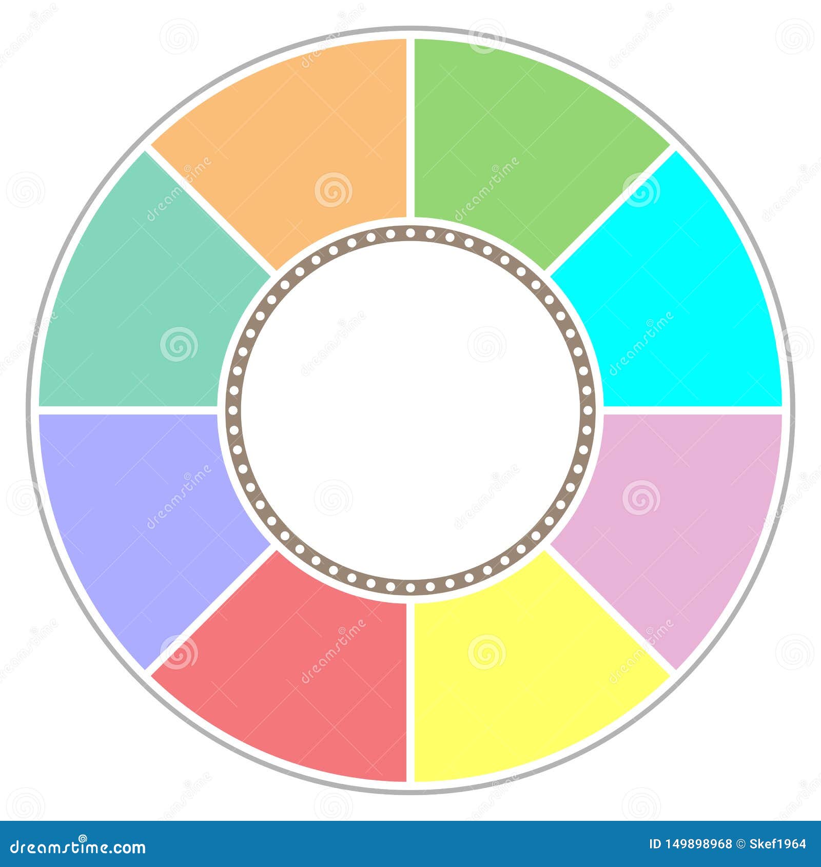 Infographic Circle Chart Graph Symbol for Text. Stock Vector ...