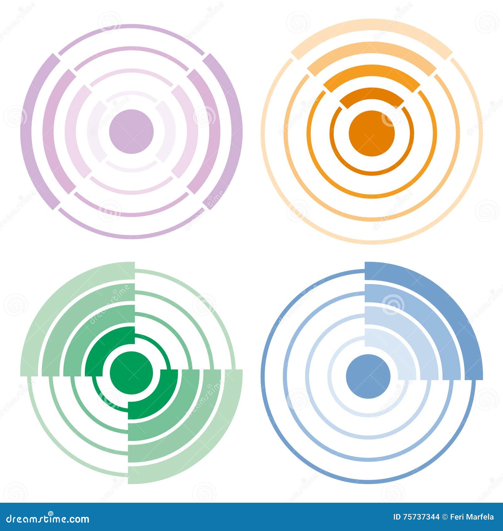 Signal Icons Vector Set Isolated On White Background, Line Outline ...