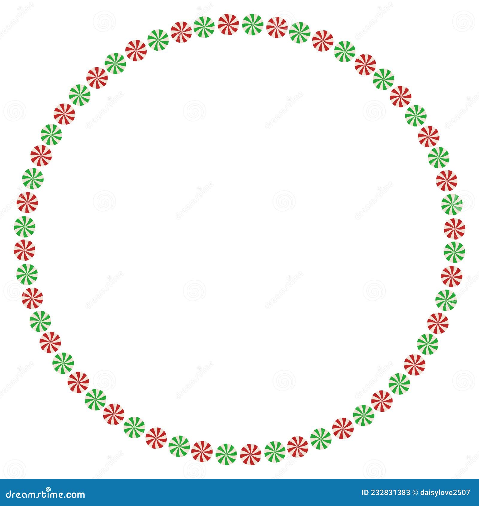Circle Colorful Candies Round Frame Vector Art Stock Vector ...