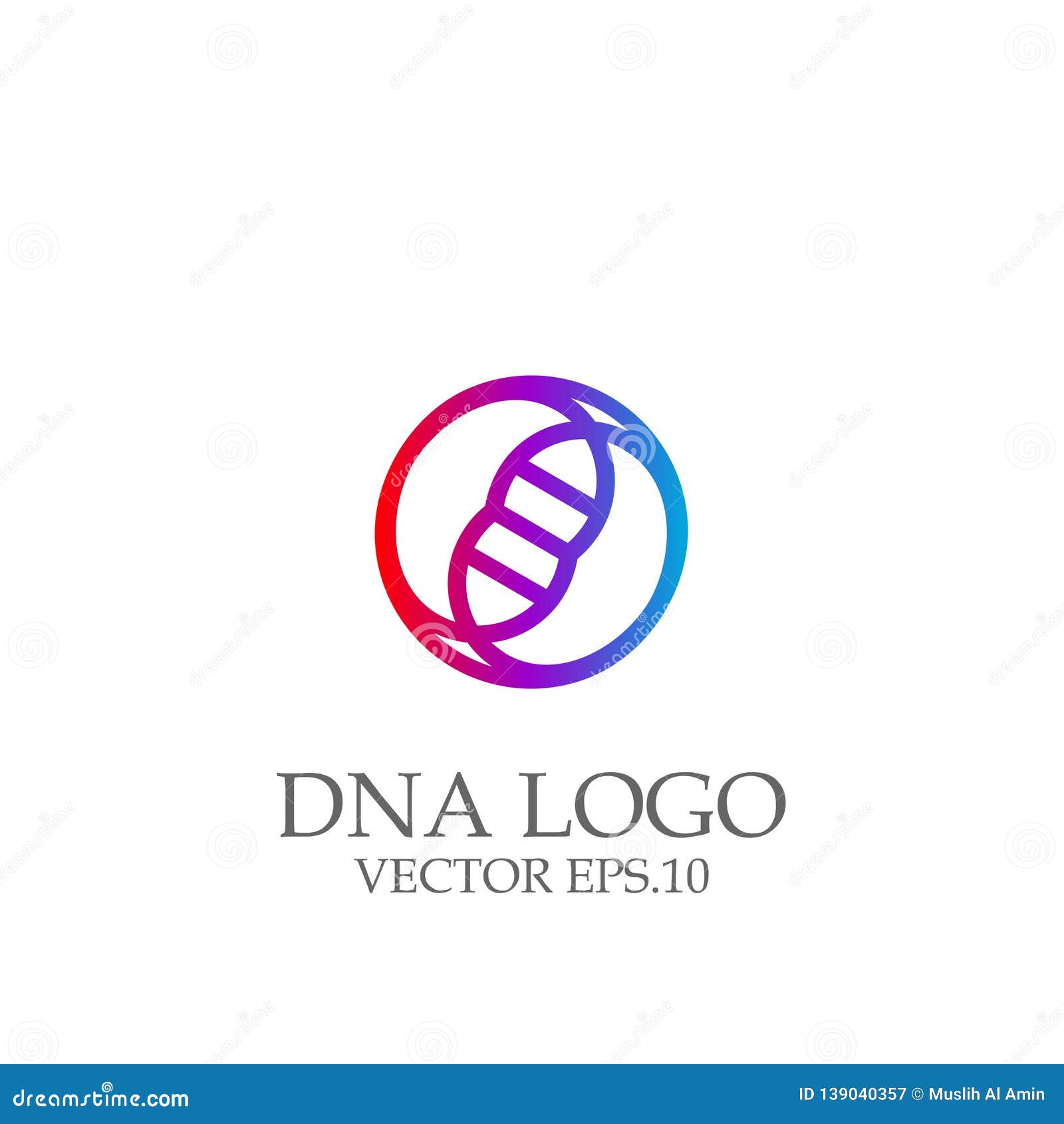DNA Icon Logo Vector Design Stock Vector - Illustration of ...