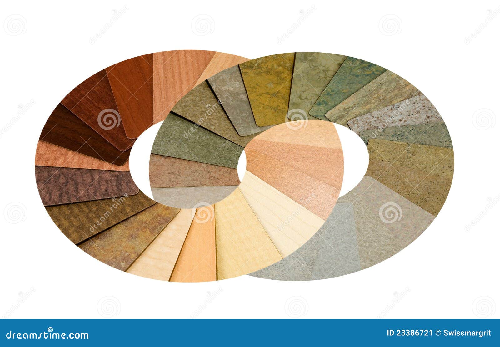 Circle of Colorful Laminated Samples Stock Image - Image of renovation ...