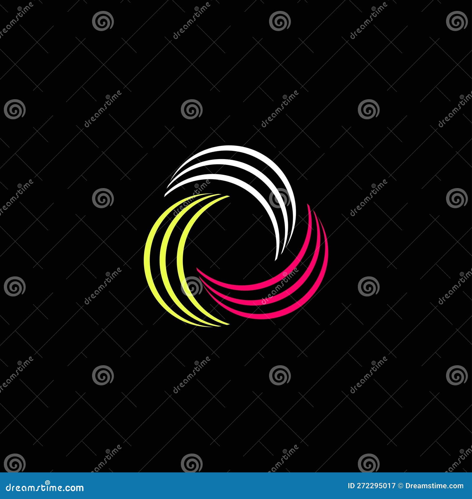 Circle Colorful Vector Logo Template Design Stock Vector - Illustration ...