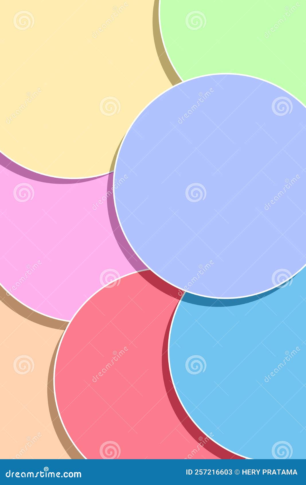 Circle Colour for Potrait Background Stock Illustration - Illustration ...