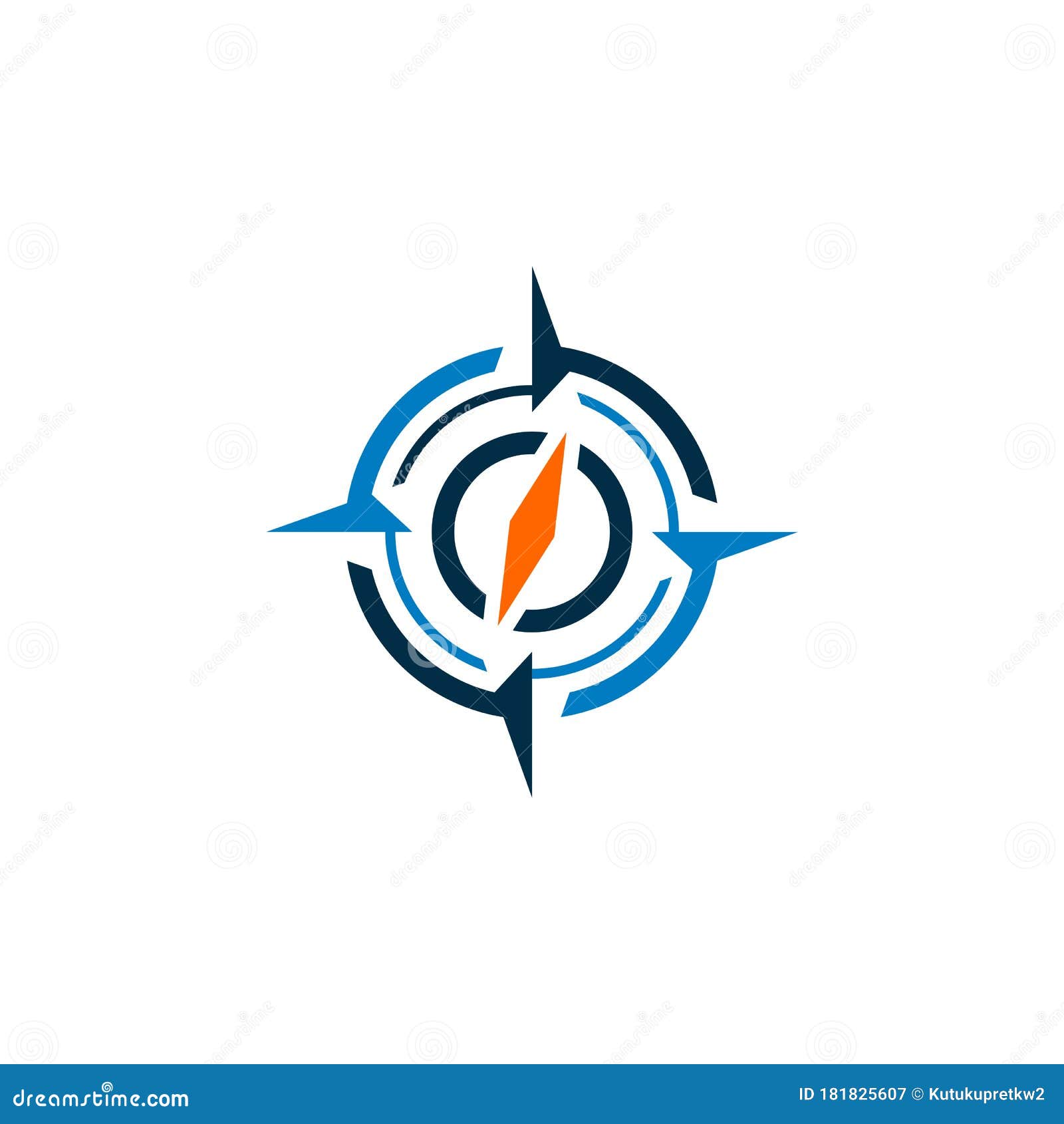Circle Compass Rose Logo Template Illustration Design. Vector EPS 10 ...