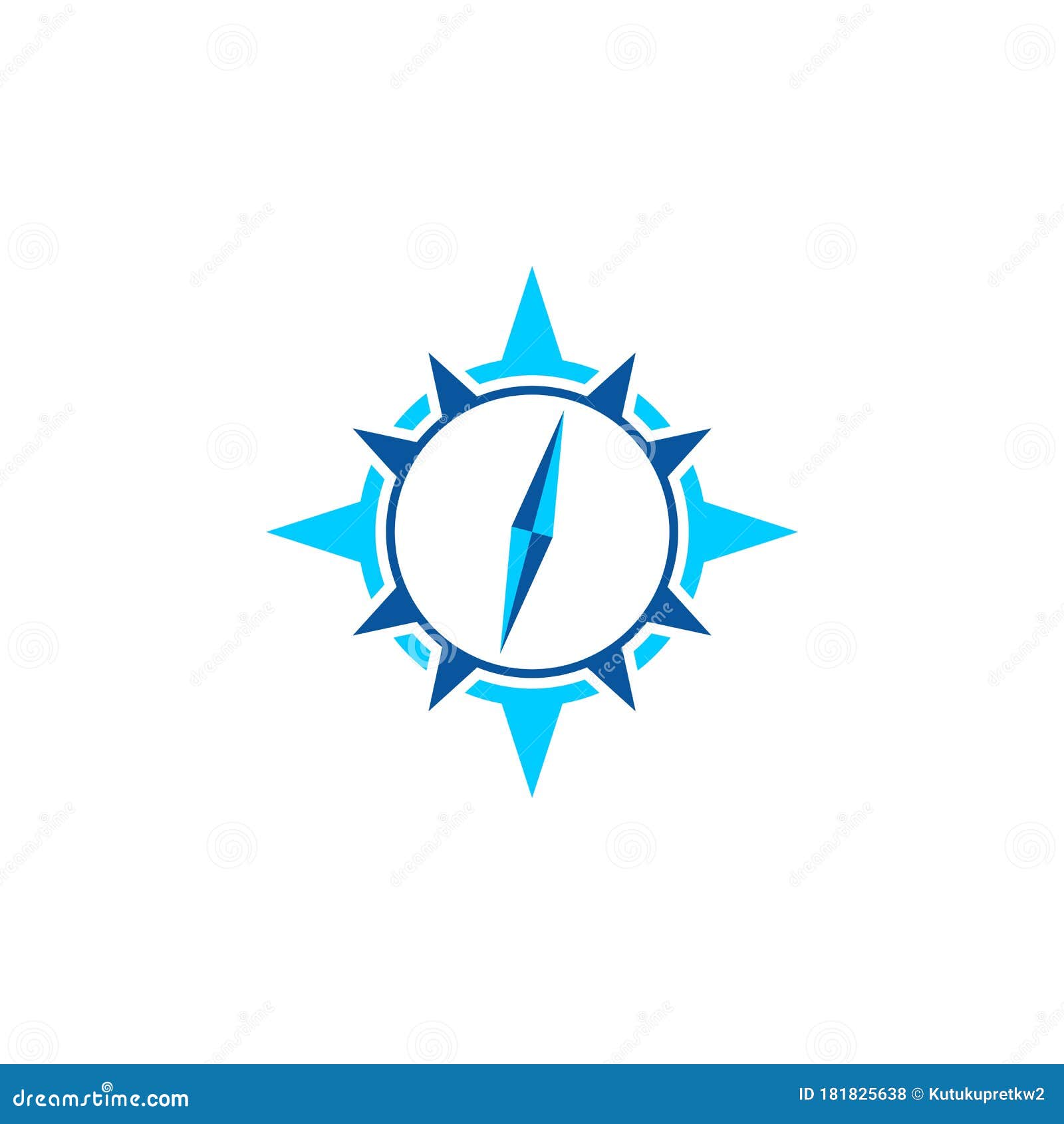 Circle Compass Rose Logo Template Illustration Design. Vector EPS 10 ...