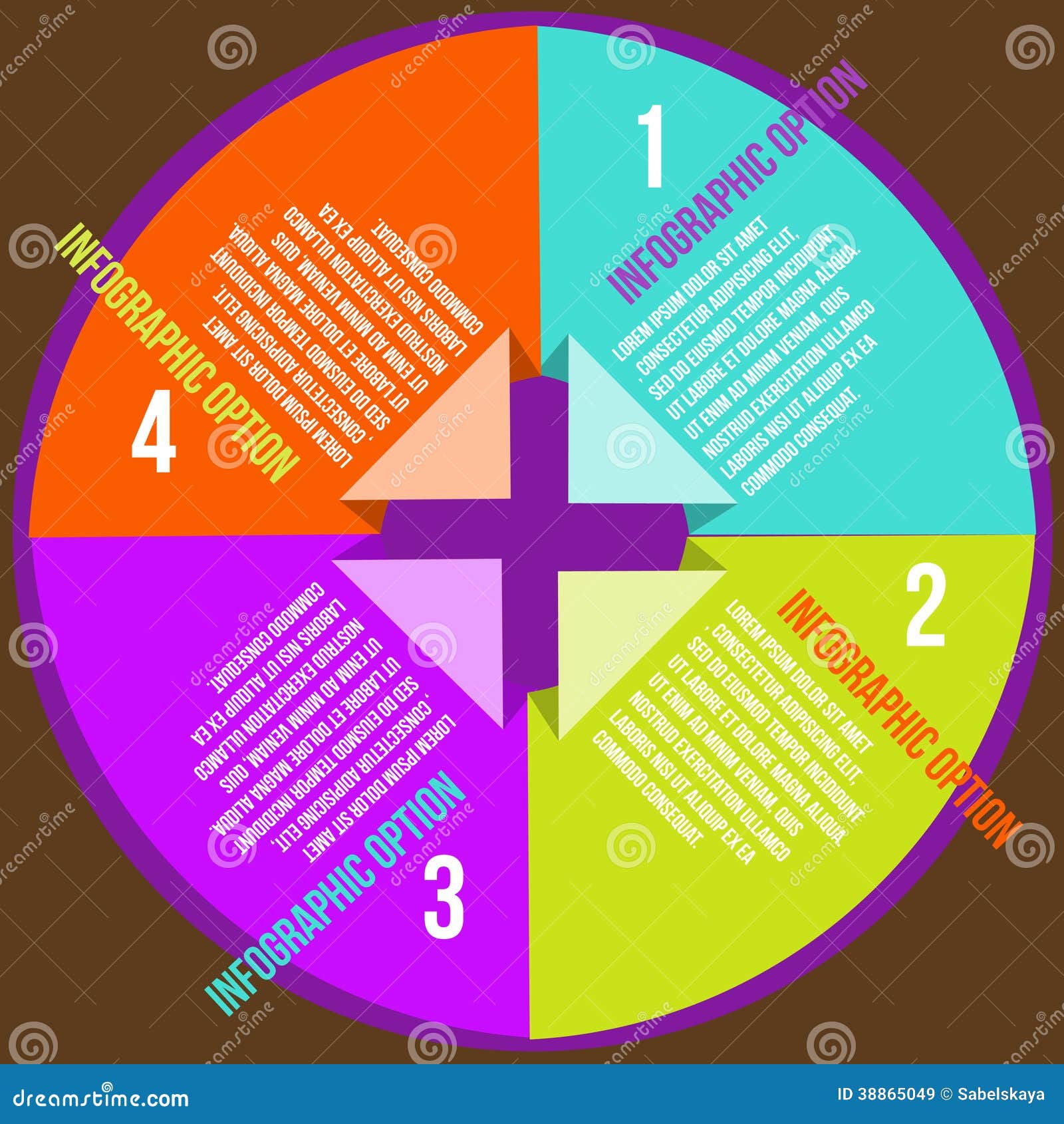 Circle Concepts with Icons Infographics Stock Vector - Illustration of ...