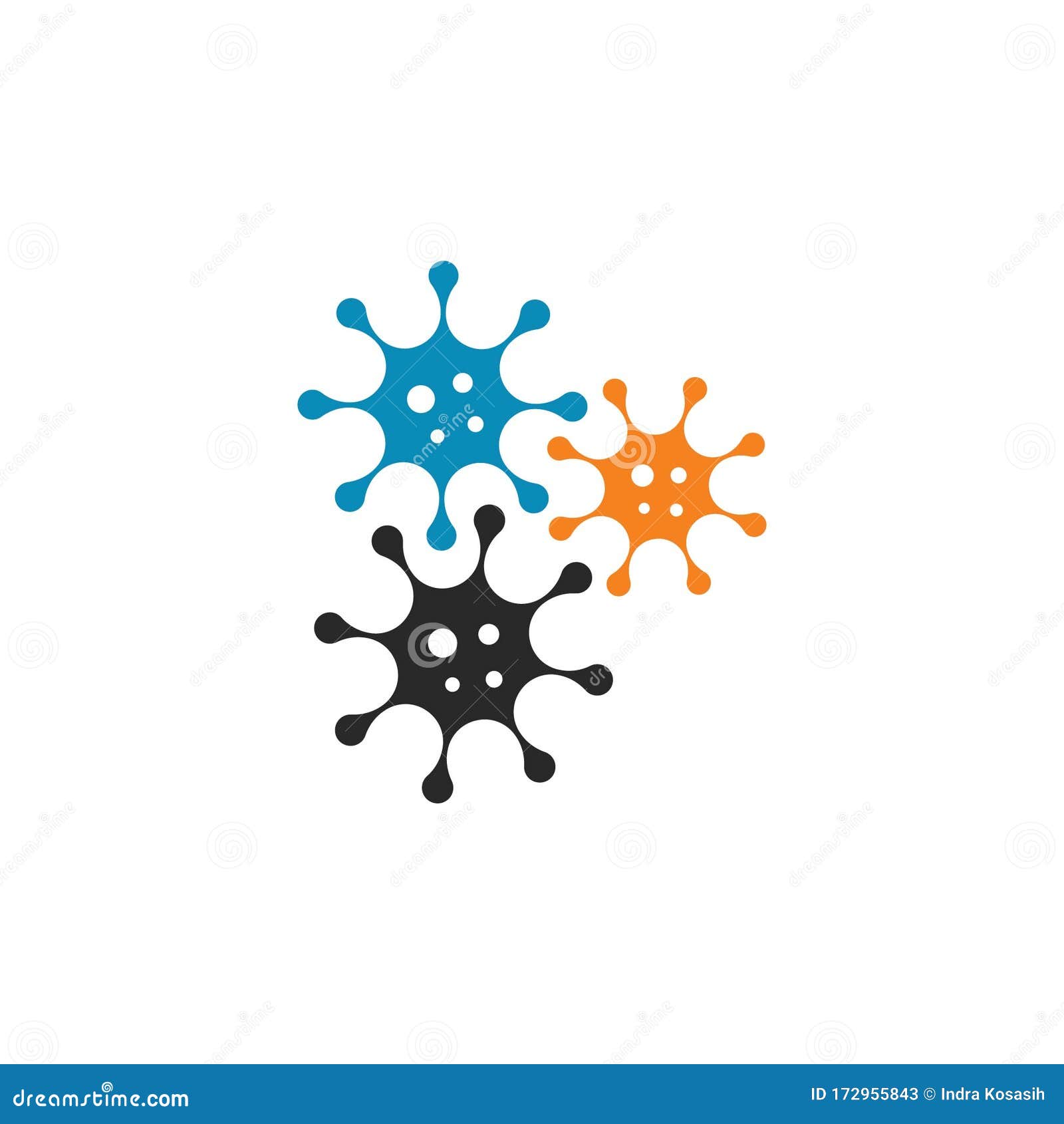 Circle Concepts, Molecules Vector Illustration, Laboratory Symbol Icon ...