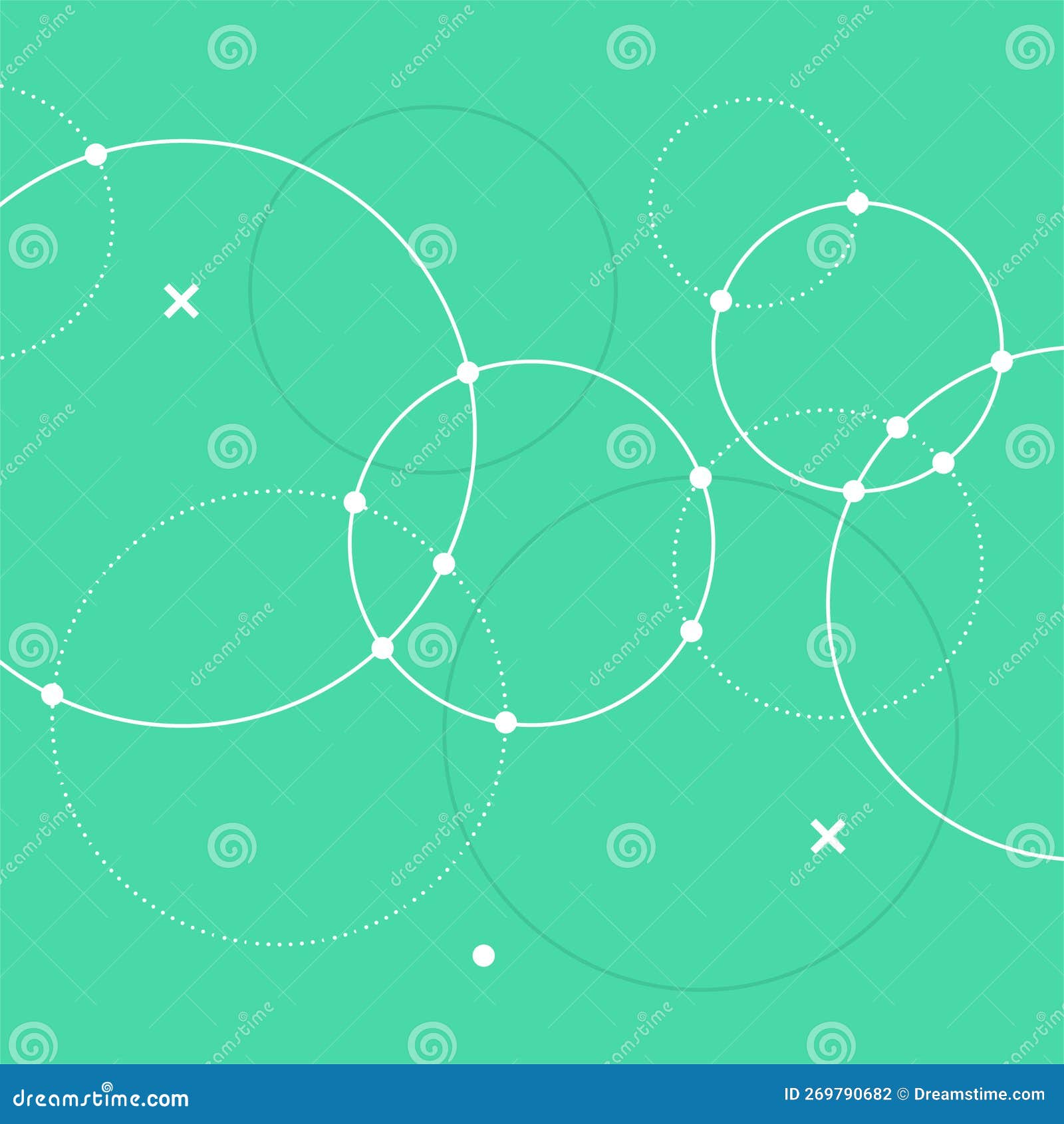 Circle Connect Background Line Graphic Vector Design. Circle Connection ...