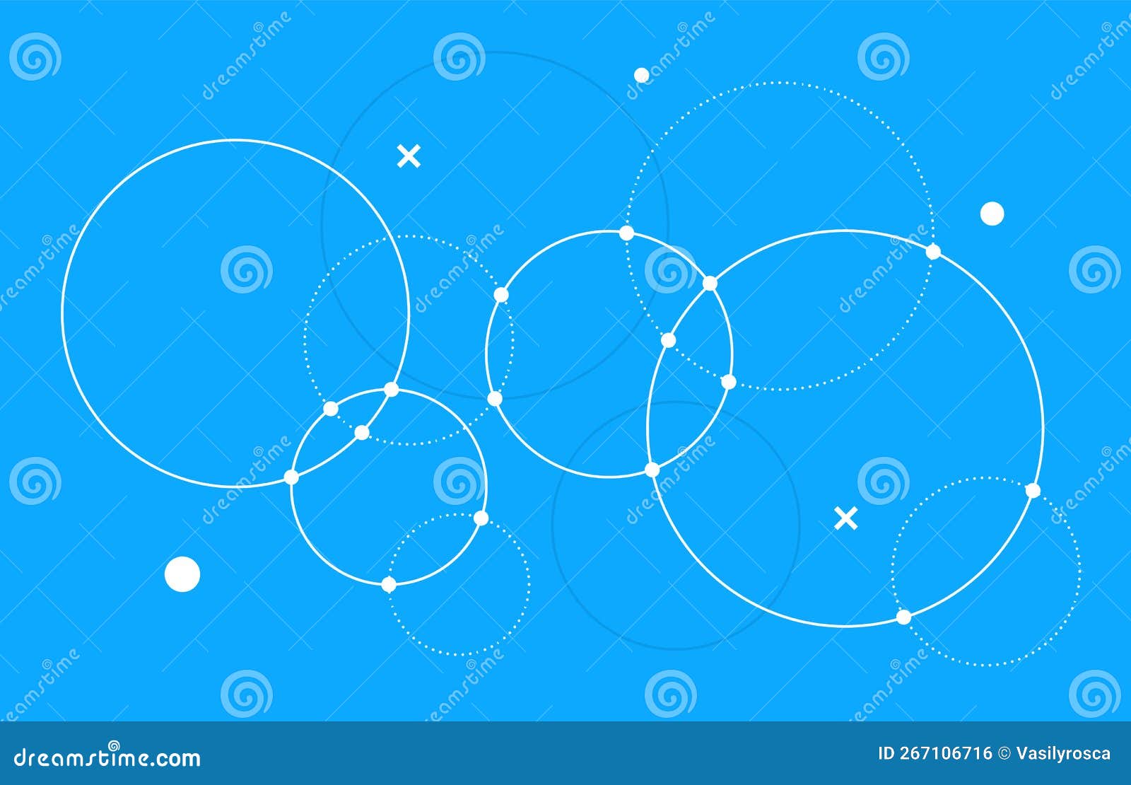 Circle Connect Background Line Graphic Vector Design. Circle Connection ...