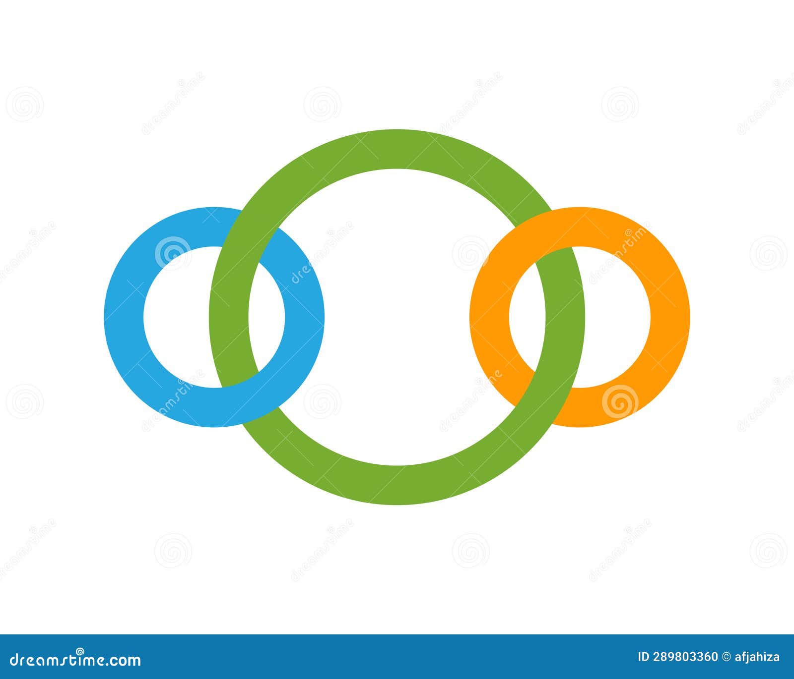 Circle Connection Cloud Logo Template Stock Illustration - Illustration ...