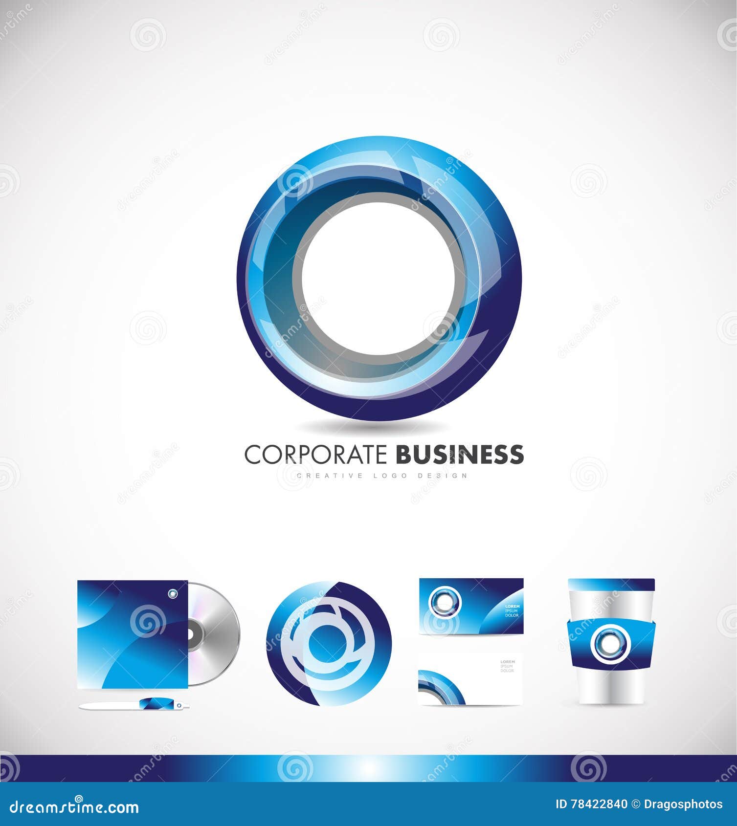 Circle Corporate Business Logo Icon Design Stock Vector - Illustration ...