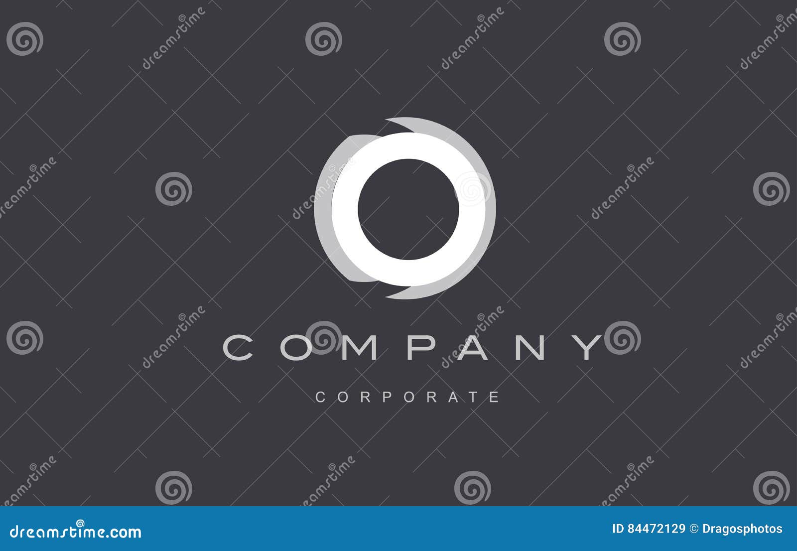 Circle Corporate Grey White Logo Icon Design Stock Vector ...
