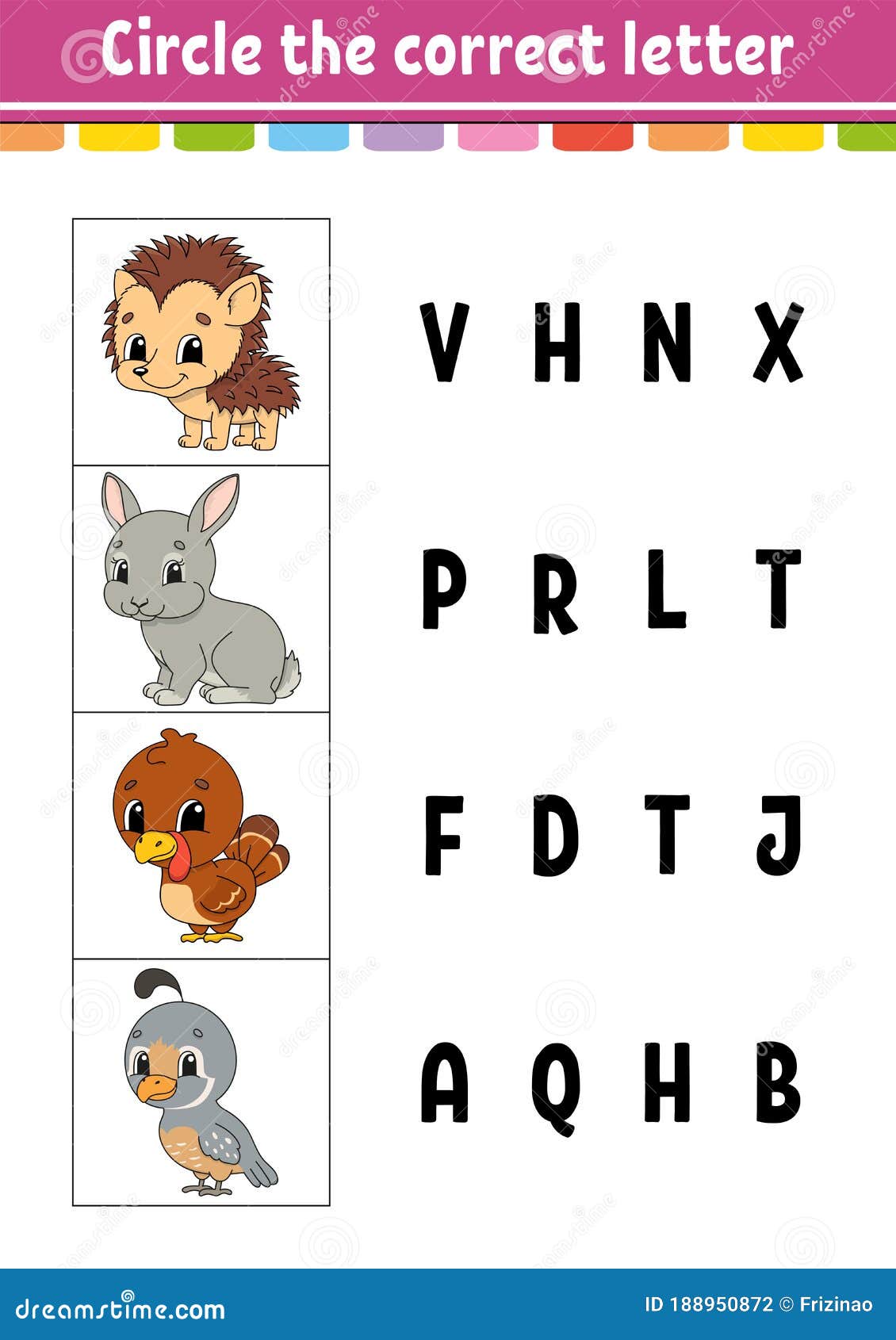 Circle the Correct Letter. Education Developing Worksheet. Learning ...