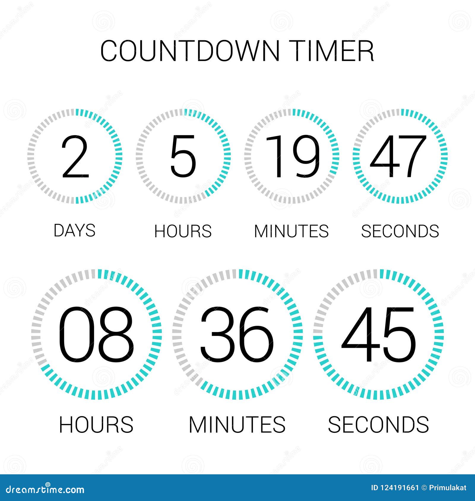 Circle Countdown Clock Counter Timer on White Stock Vector ... Circle Countdown Clock Counter Timer on White Stock Vector ...