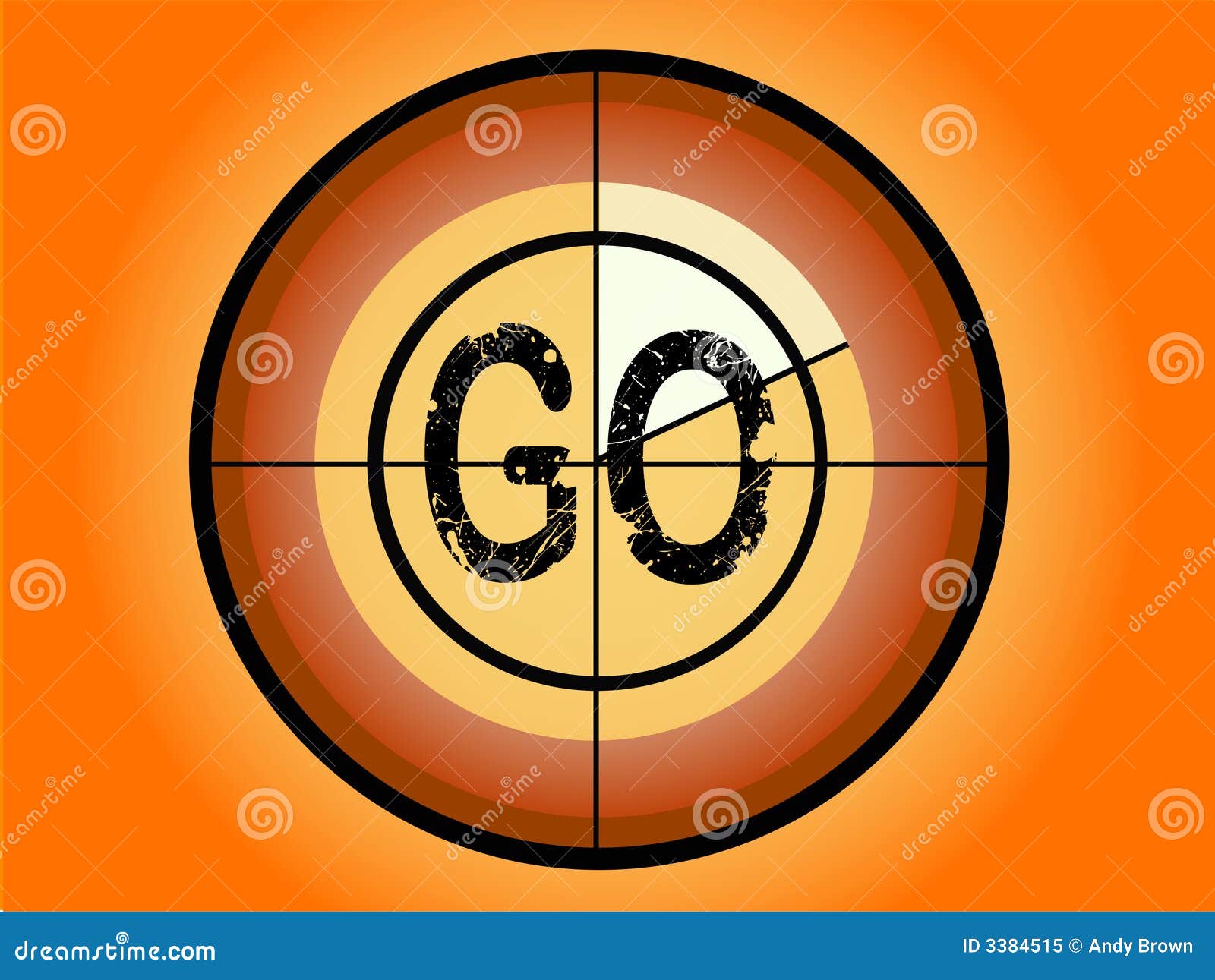 Circle Countdown - Go stock vector. Illustration of photograph - 3384515