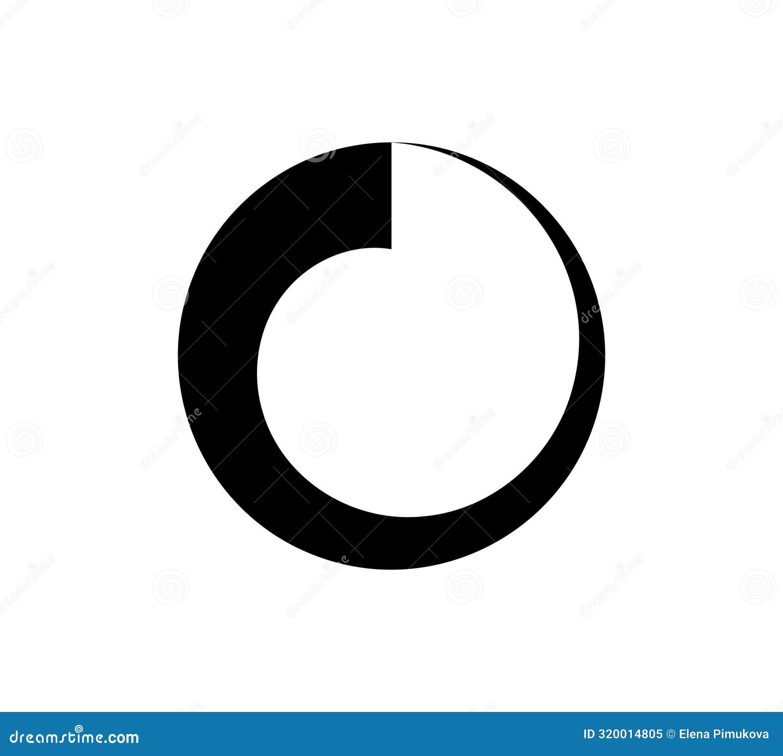 Circle Countdown Icon. Time Clock Symbol. Timer Measure. Line Design ...