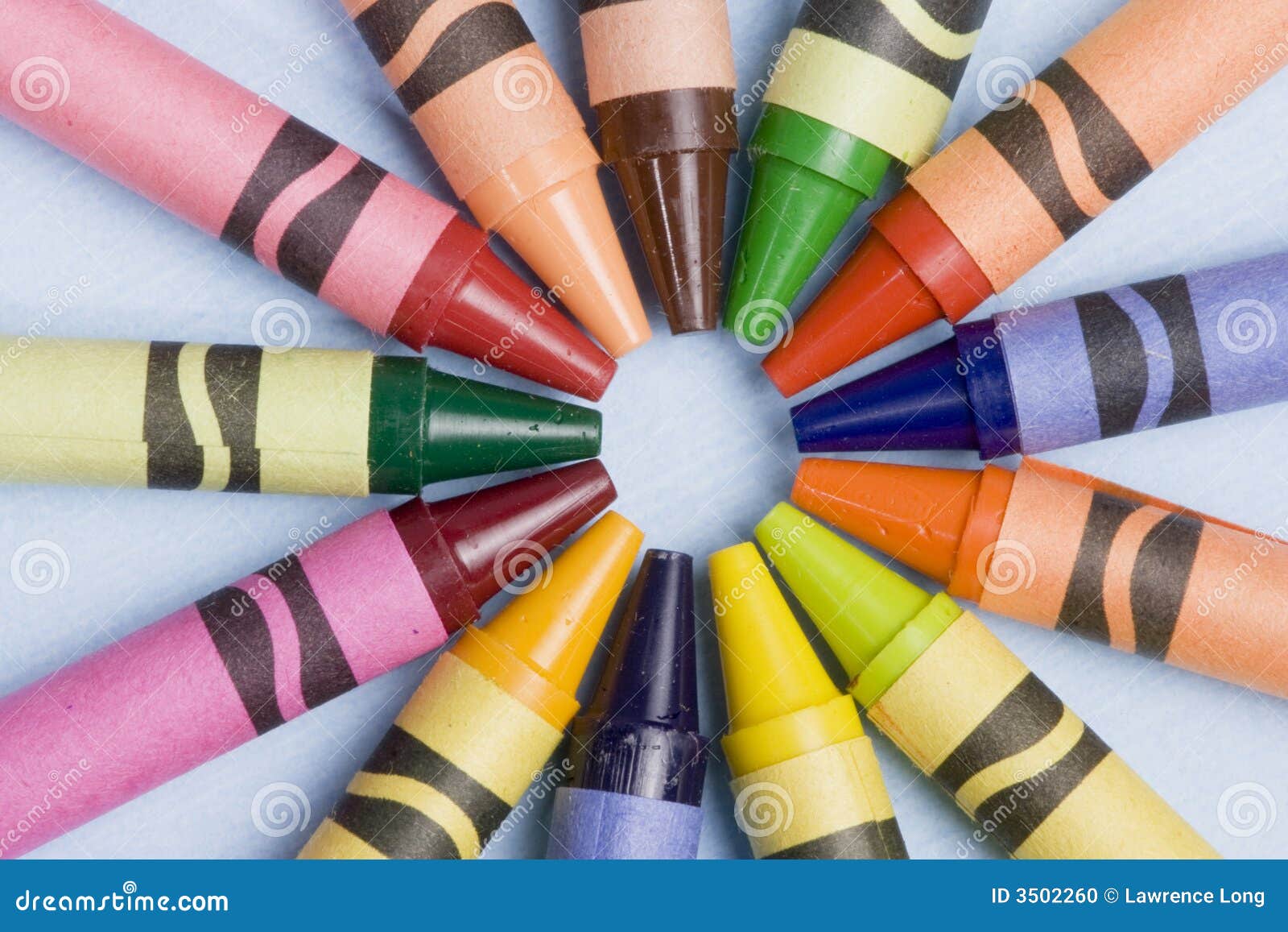 Circle Of Crayons Picture. Image: 3502260