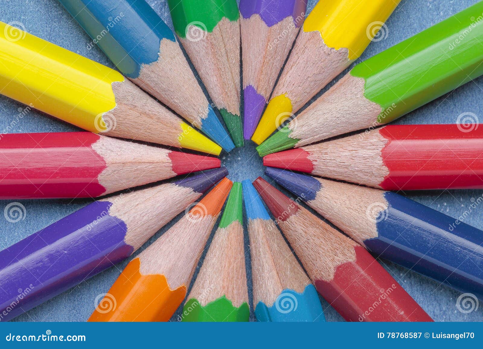 Circle of crayons stock image. Image of group, draw, bright - 78768587