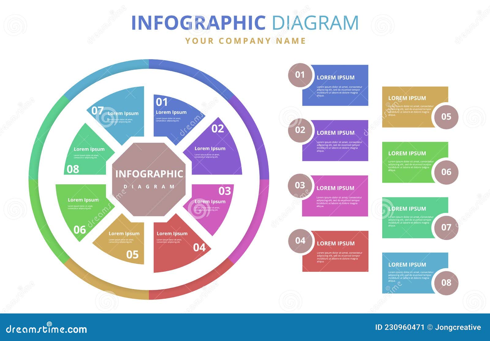 Circle Creative Diagram Business Plan Concept Infographic Element ...
