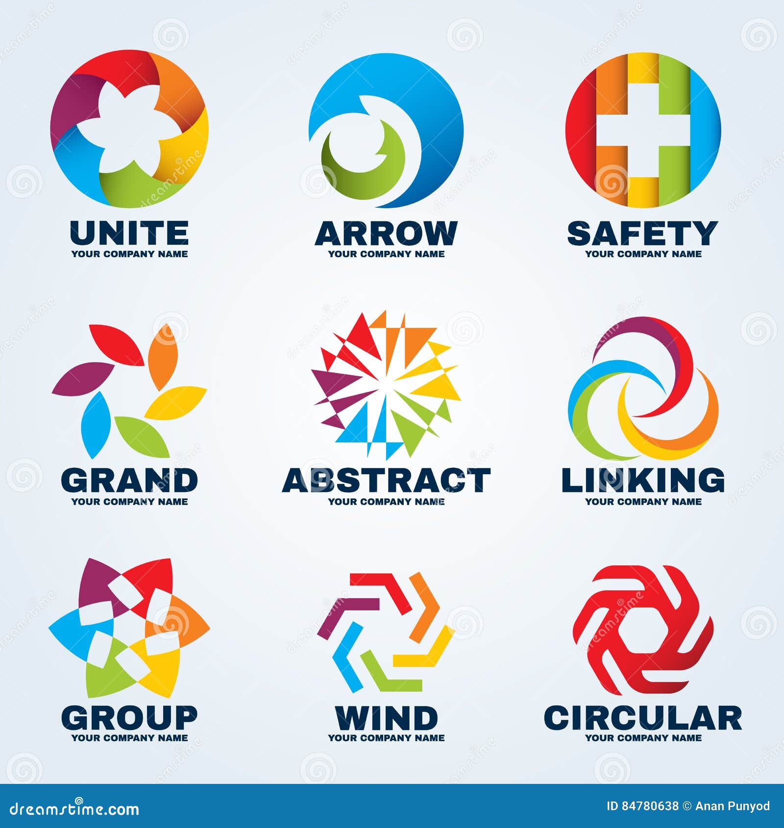 Circle Creative Logo Vector Art Design for Business Stock Vector ...