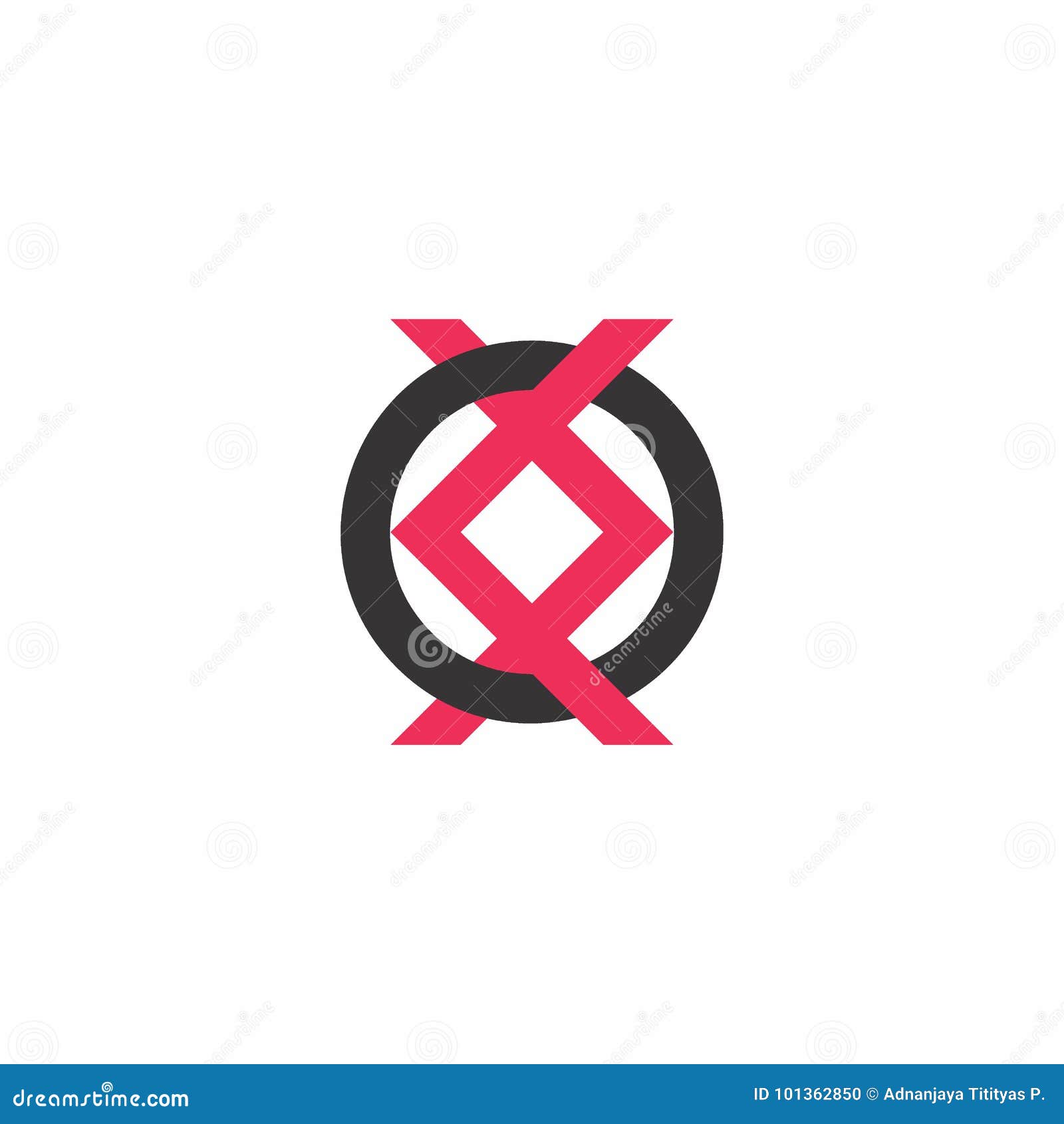 Circle Cross Shape Abstract Logo Vector Stock Vector - Illustration of ...