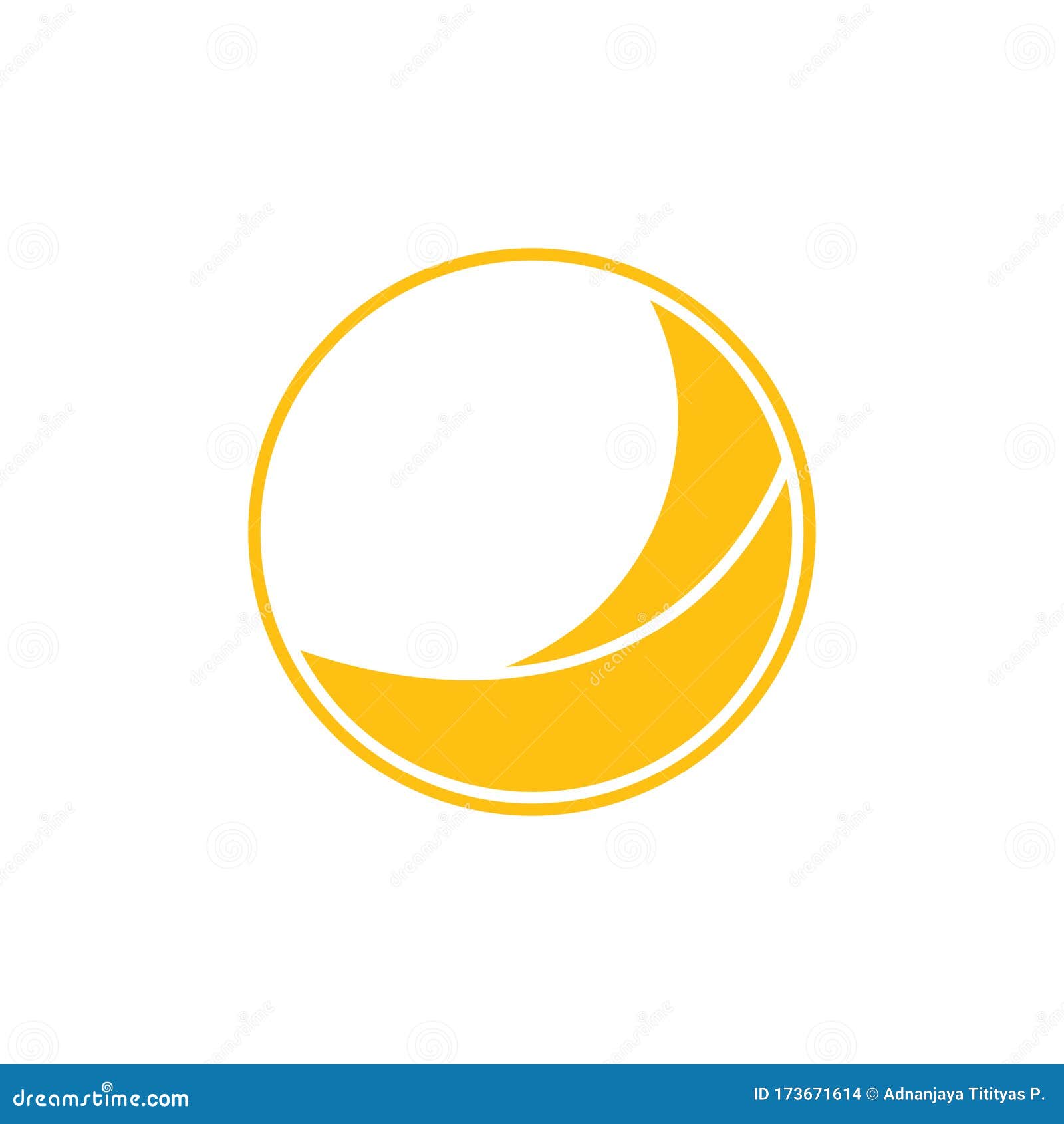 Circle Curves Geometric Shape Abstract Logo Vector Stock Vector ...