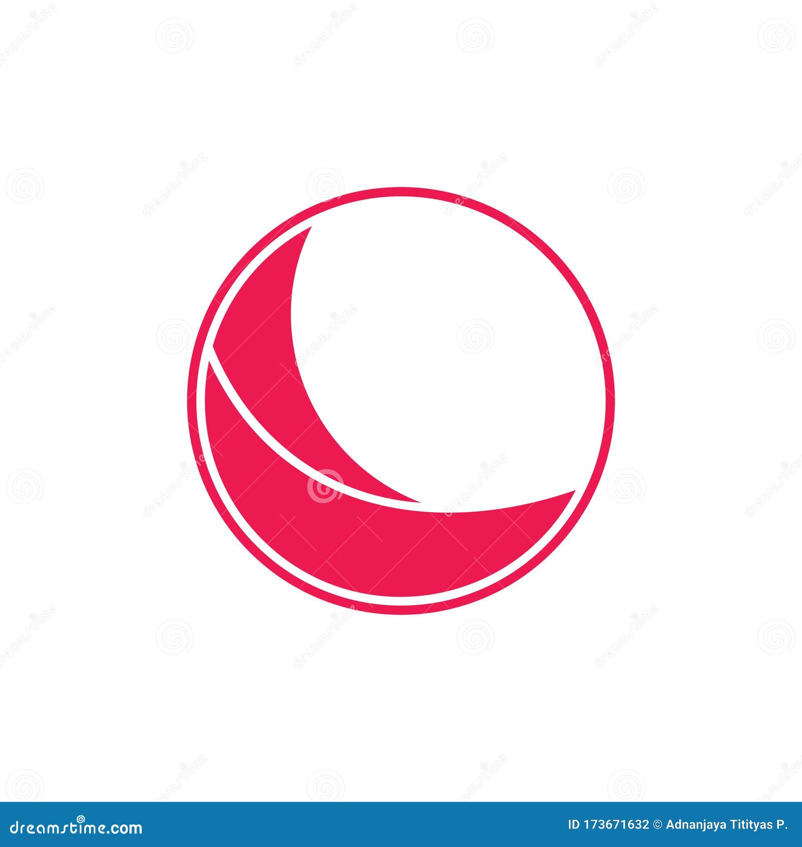 Circle Curves Geometric Shape Abstract Logo Vector Stock Vector ...