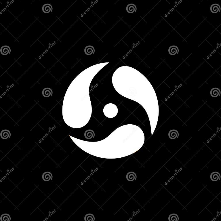 Circle Curves Water Rotation Logo Vector Stock Vector - Illustration of ...