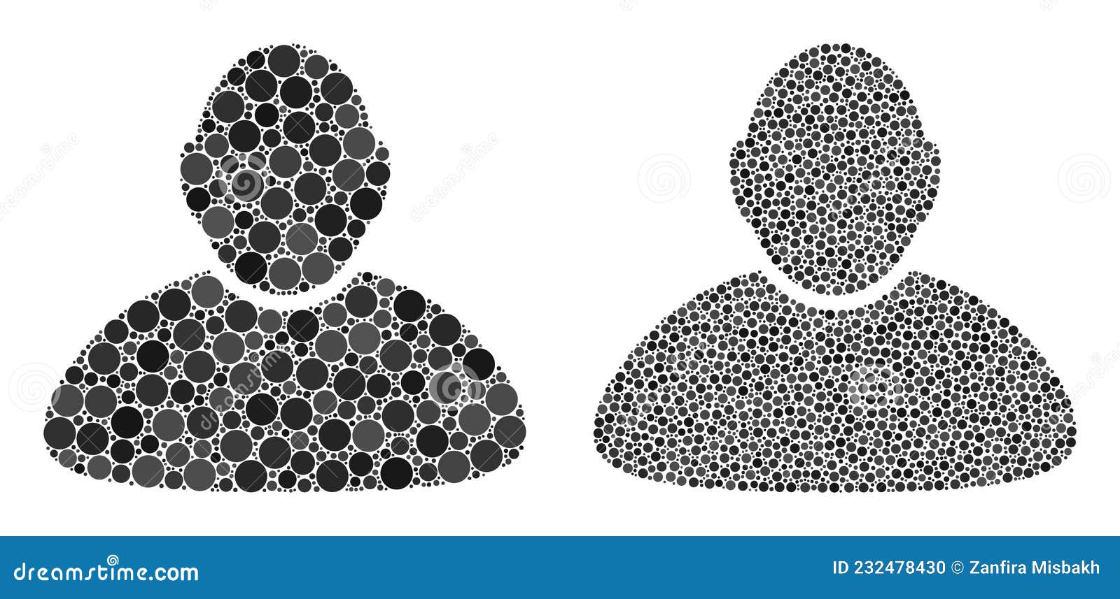 Circle Customer Group Icon Collage Vector Illustration | CartoonDealer ...