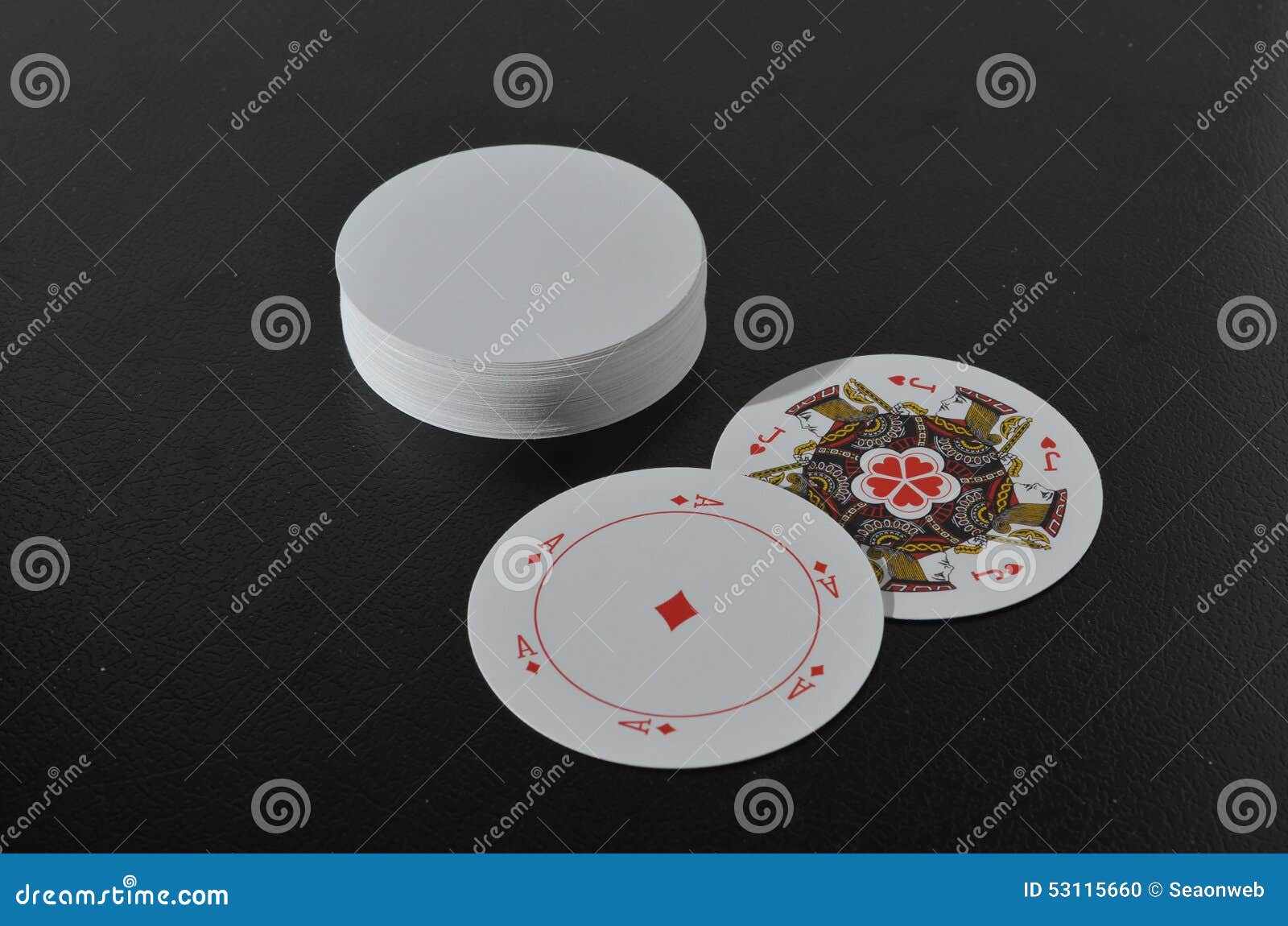 Circle Deck of Playing Cards Stock Photo - Image of card, pattern: 53115660