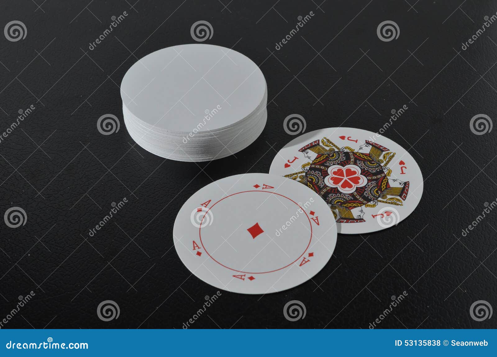 Circle Deck of Playing Cards Stock Photo - Image of success, poker ...