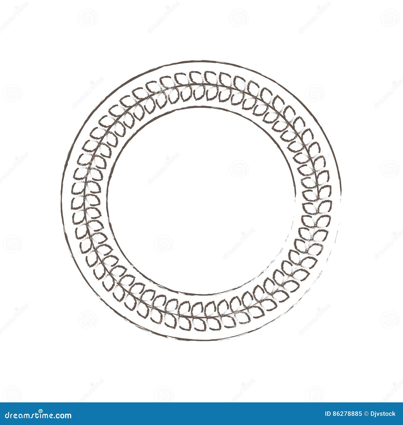 Circle Decorative Frame Icon Stock Illustration - Illustration of ...