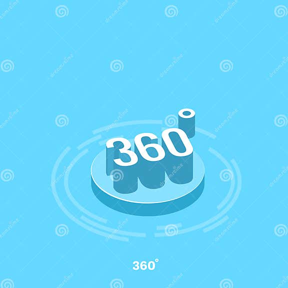 Circle 360 degrees stock vector. Illustration of label - 185636887