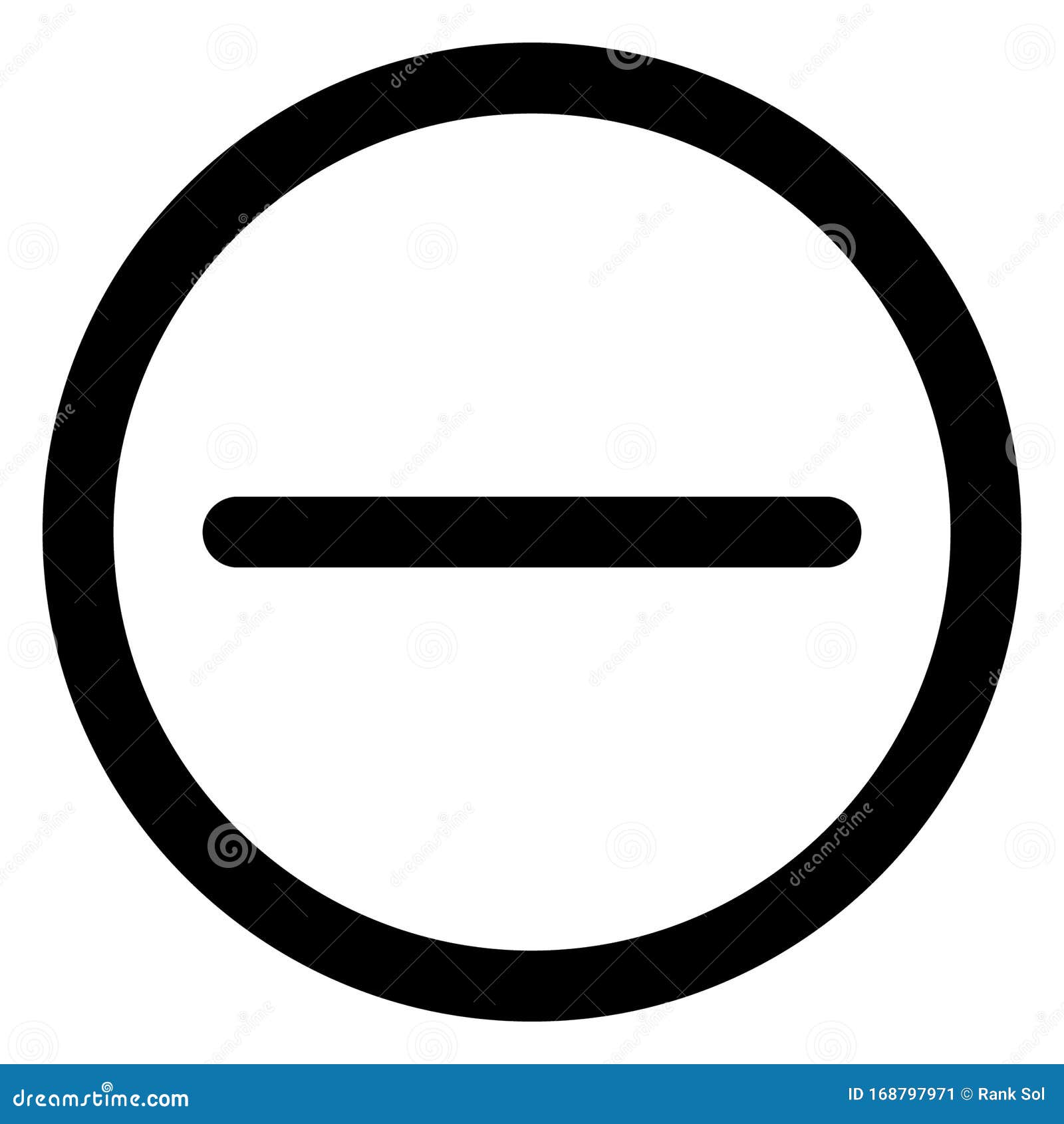 Circle, Delete Bold Vector Icon Which Can Be Easily Edited or Modified ...