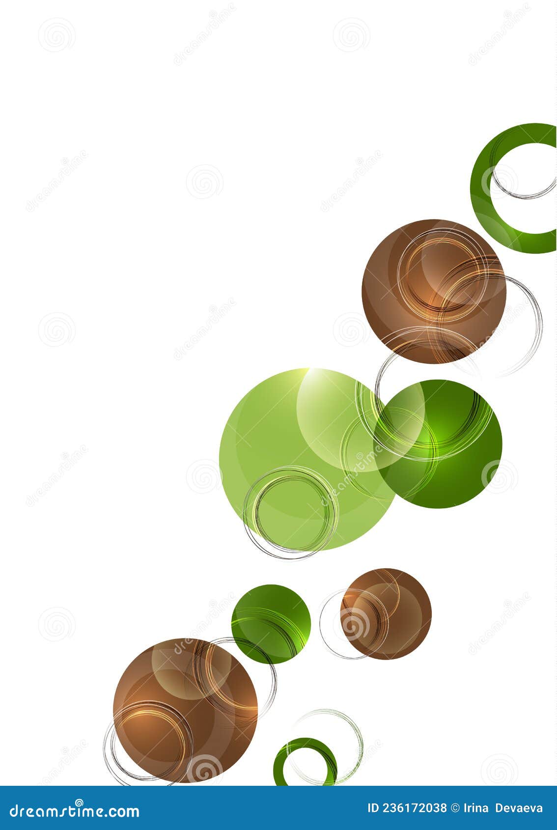 Circle Design Background with Overlapping Circles Pattern. Banner with ...