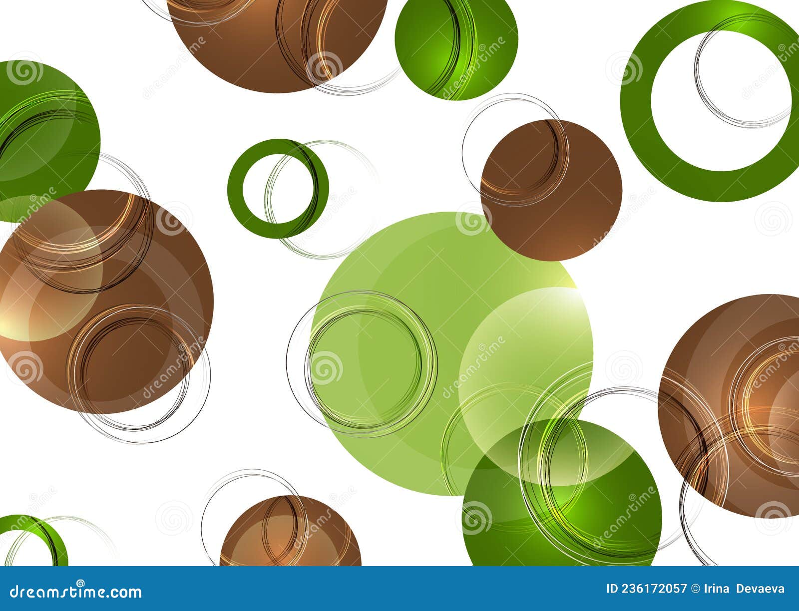 Circle Design Background with Overlapping Circles Pattern. Banner with ...