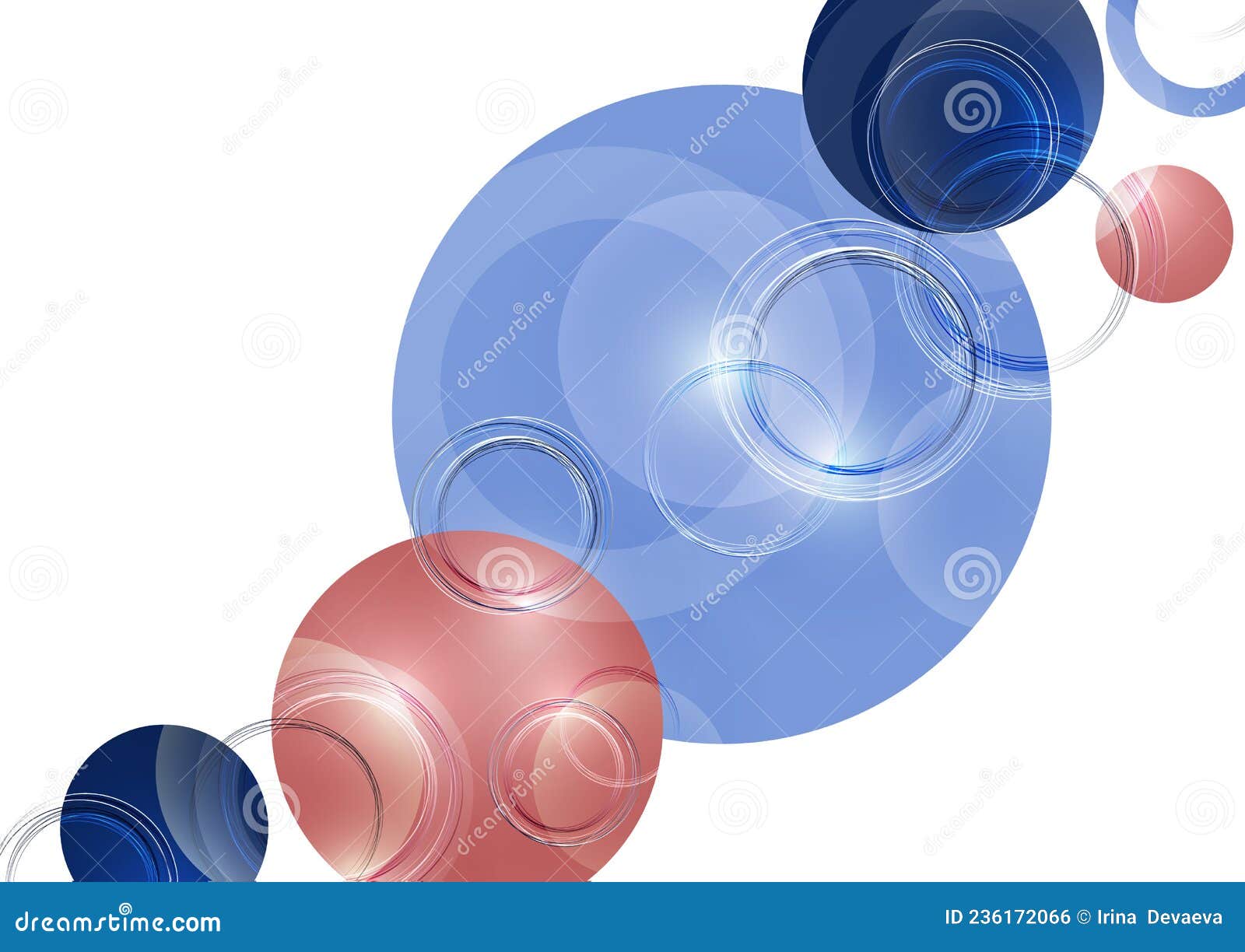 Circle Design Background with Overlapping Circles Pattern. Banner with ...