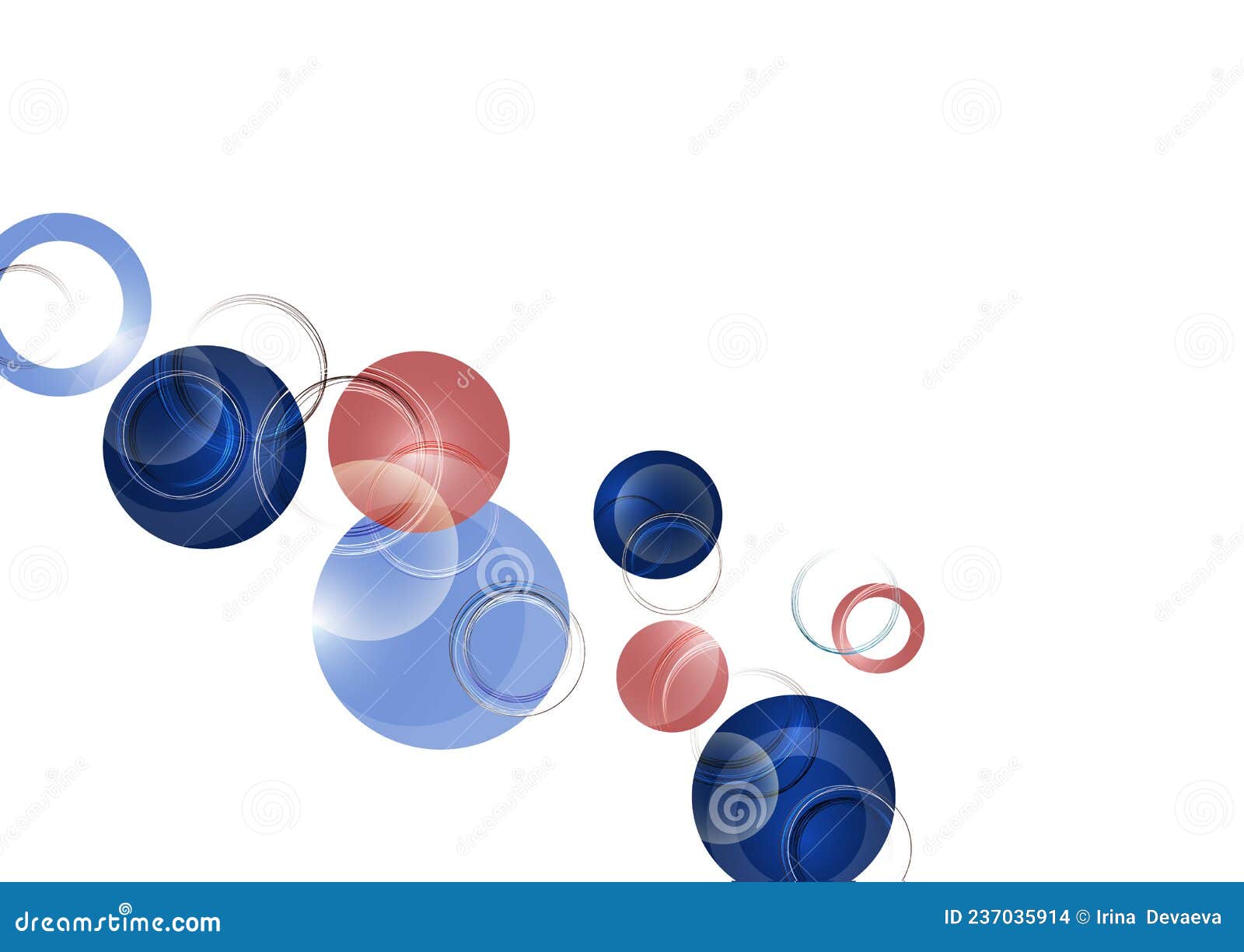 Circle Design Background with Overlapping Circles Pattern. Banner with ...