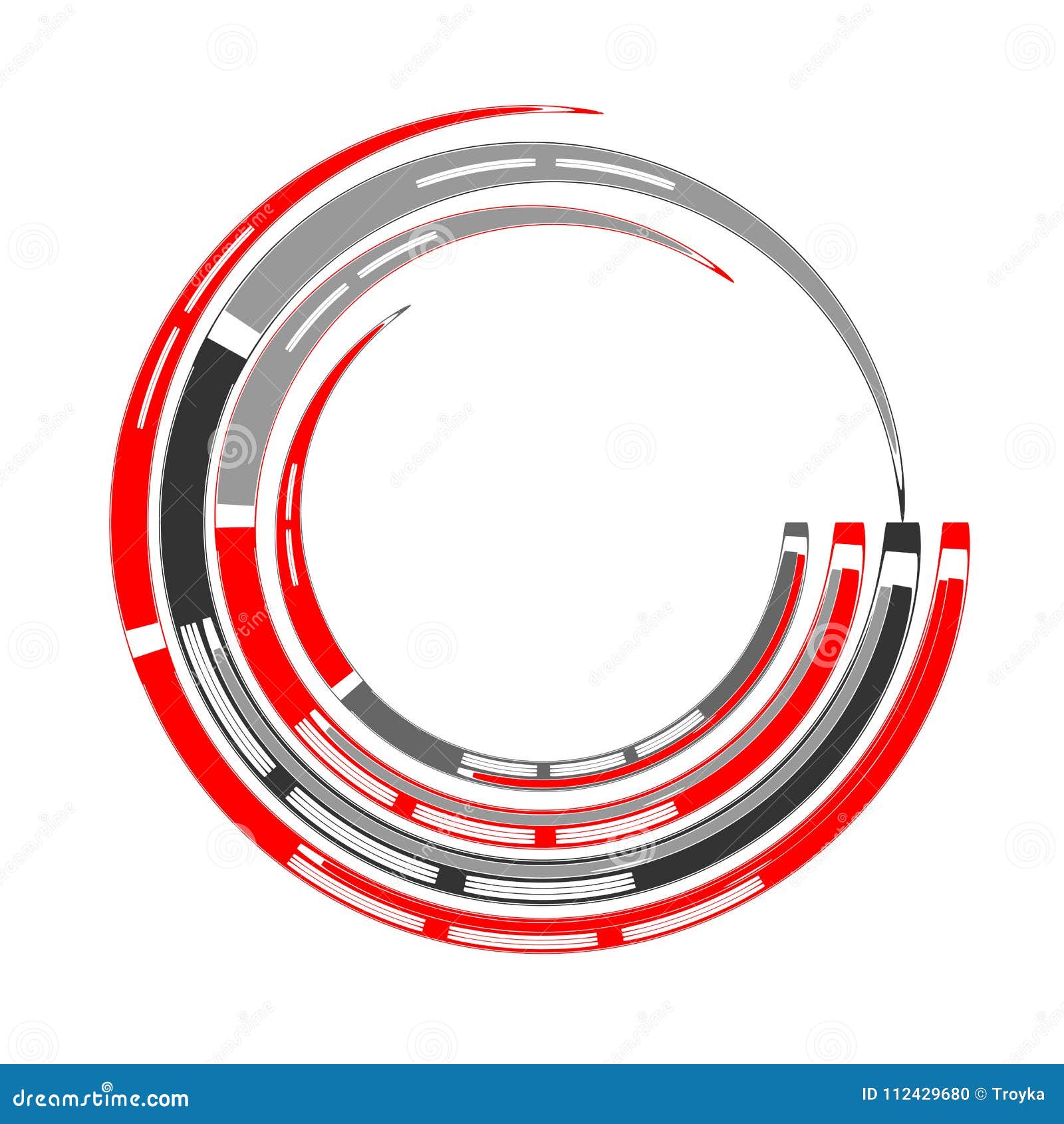 Circle Design Element. Abstract Geometric Shape Stock Vector ...