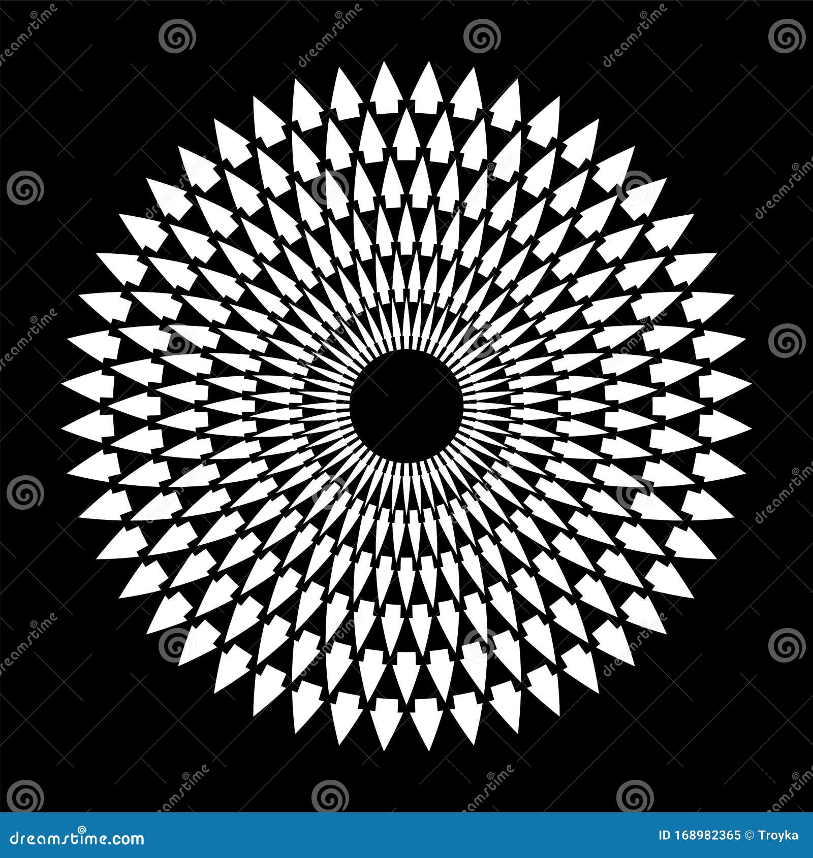 Circle Design Element. Arrows Pattern Stock Vector - Illustration of ...