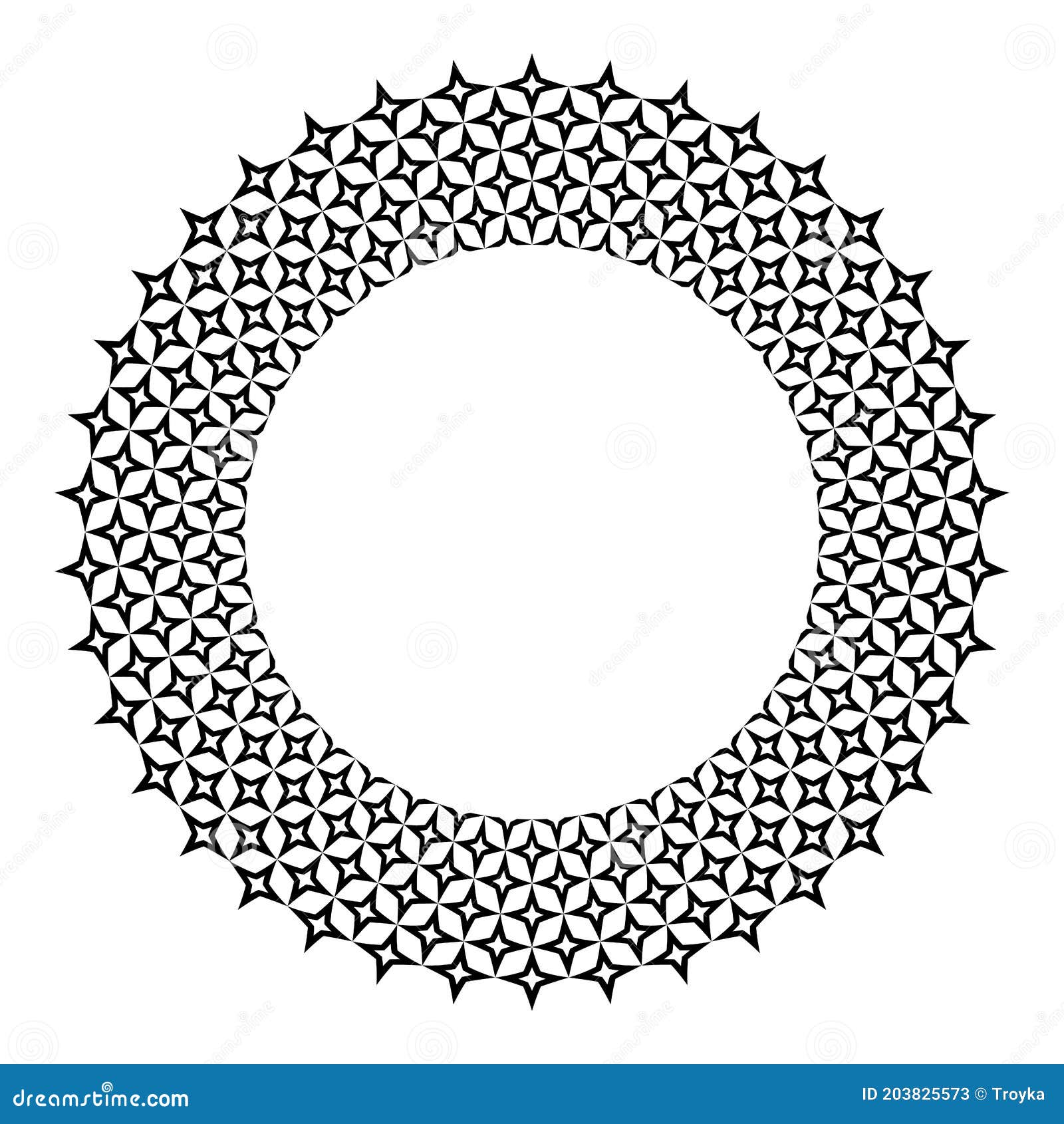 Circle Design Element for Frame. Abstract Decorative Pattern Stock ...