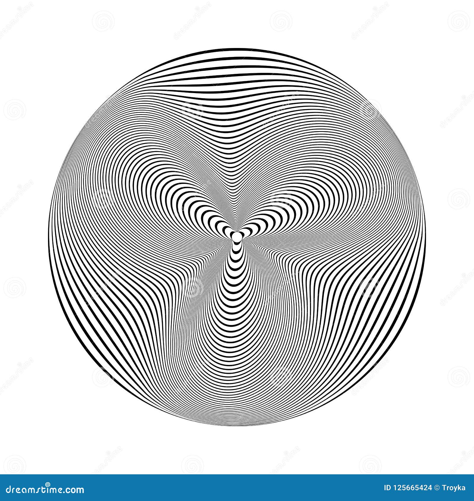 Circle Design Element. Lines Texture Stock Vector - Illustration of ...