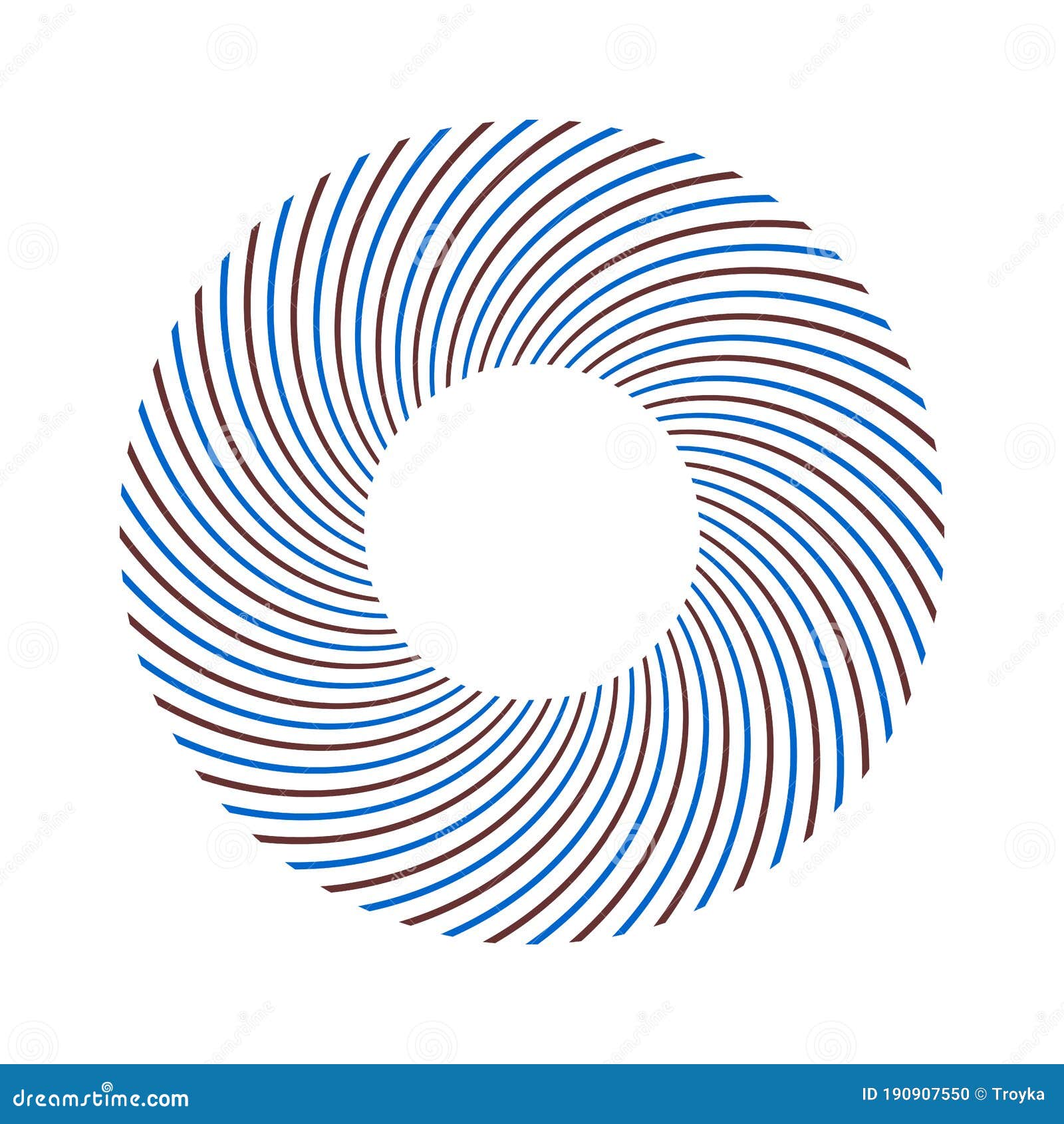 Circle Design Element. Rotation Circular Lines Pattern Stock Vector ...