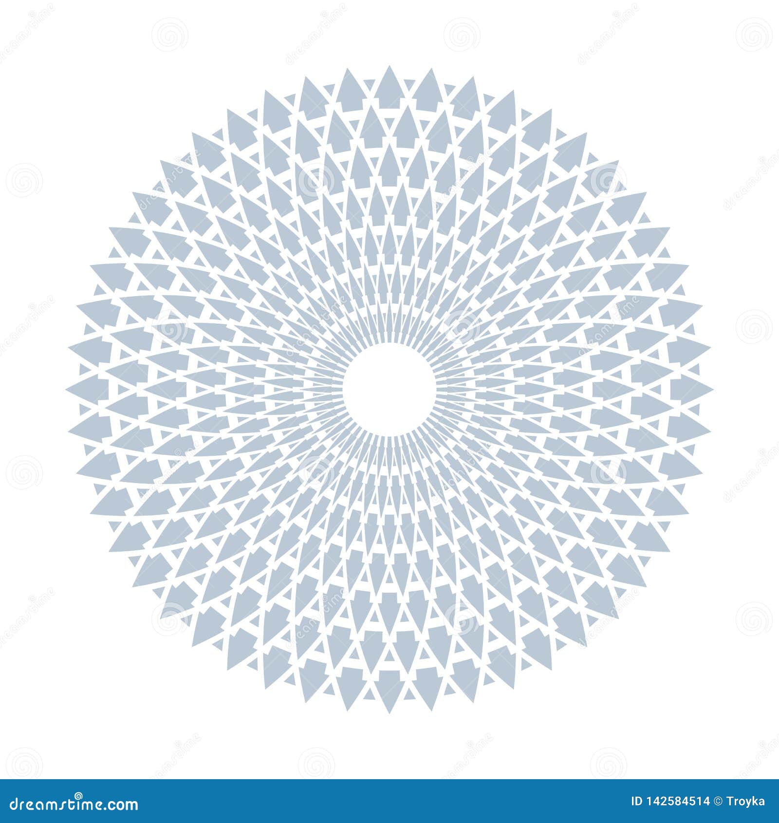 Circle Design Element. Round Geometric Pattern Stock Vector ...