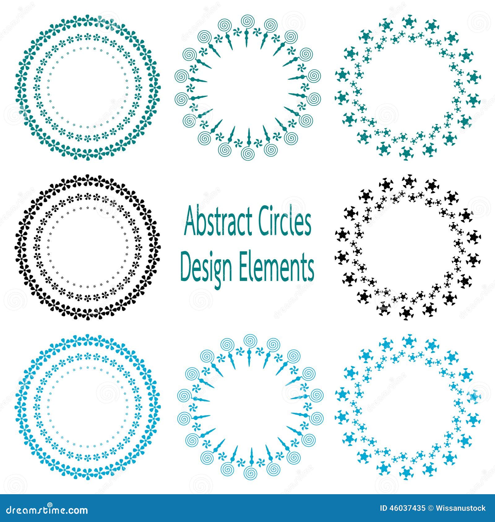 Circle design element stock vector. Illustration of classical - 46037435