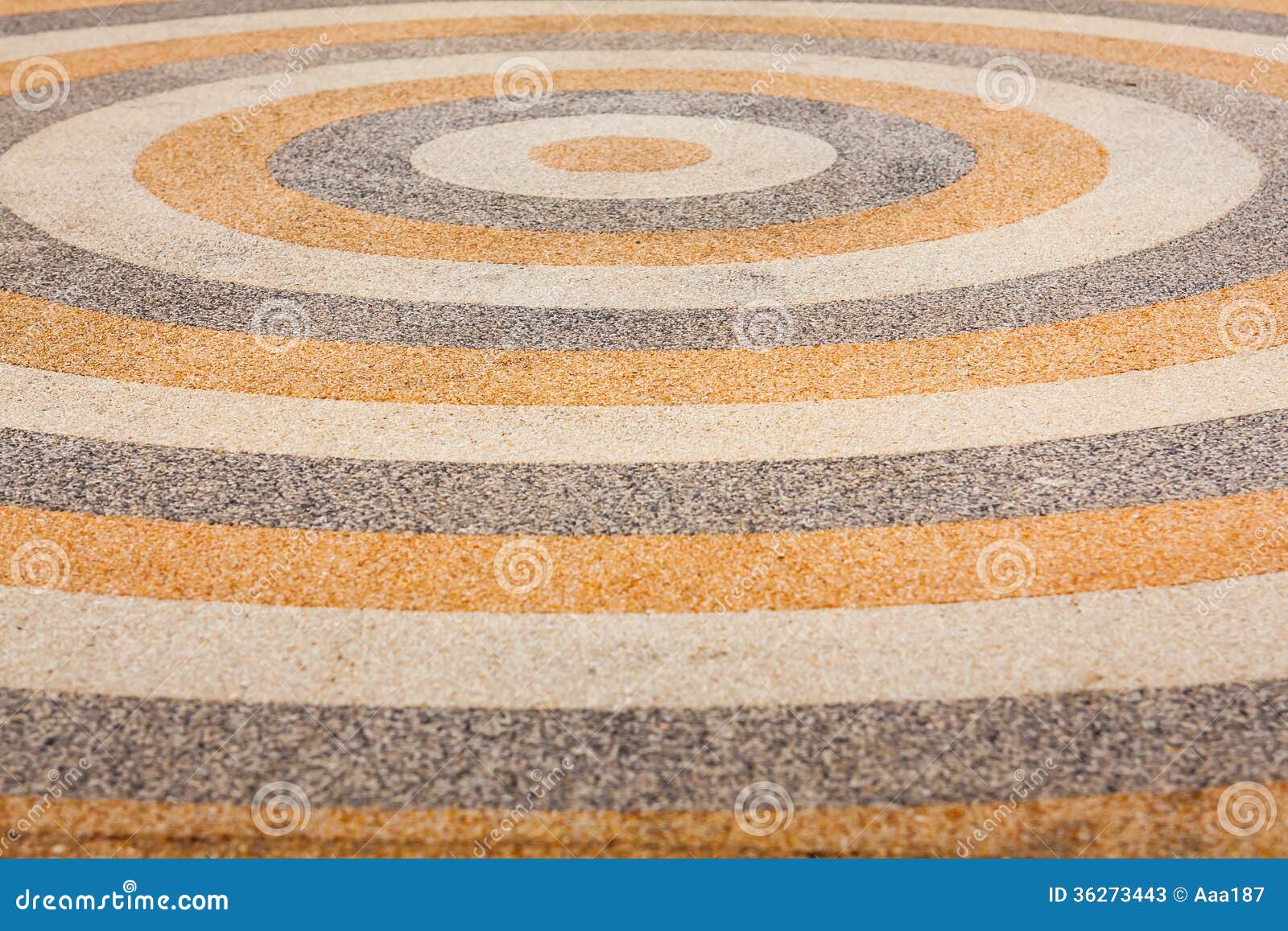 Circle Design Stone Floor Tiles Stock Image - Image of material, ground ...