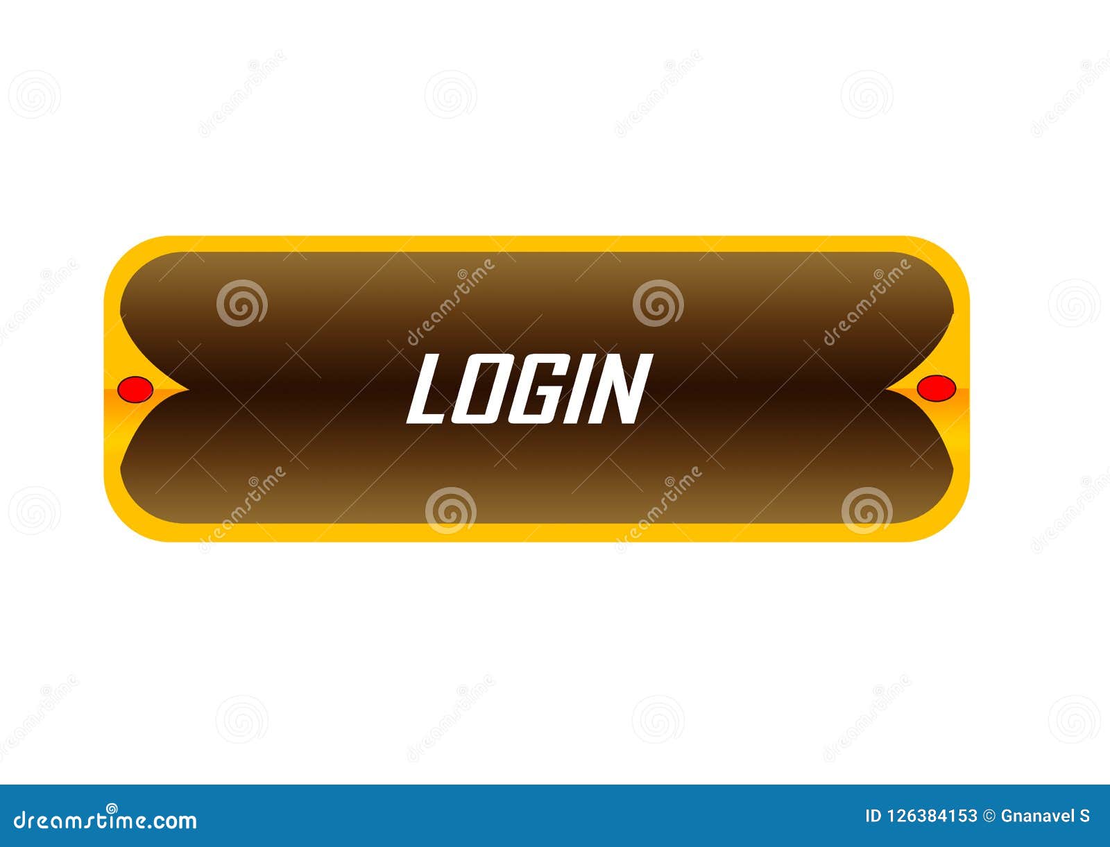 Circle Designing Element Color Login and Web Button Stock Illustration ...